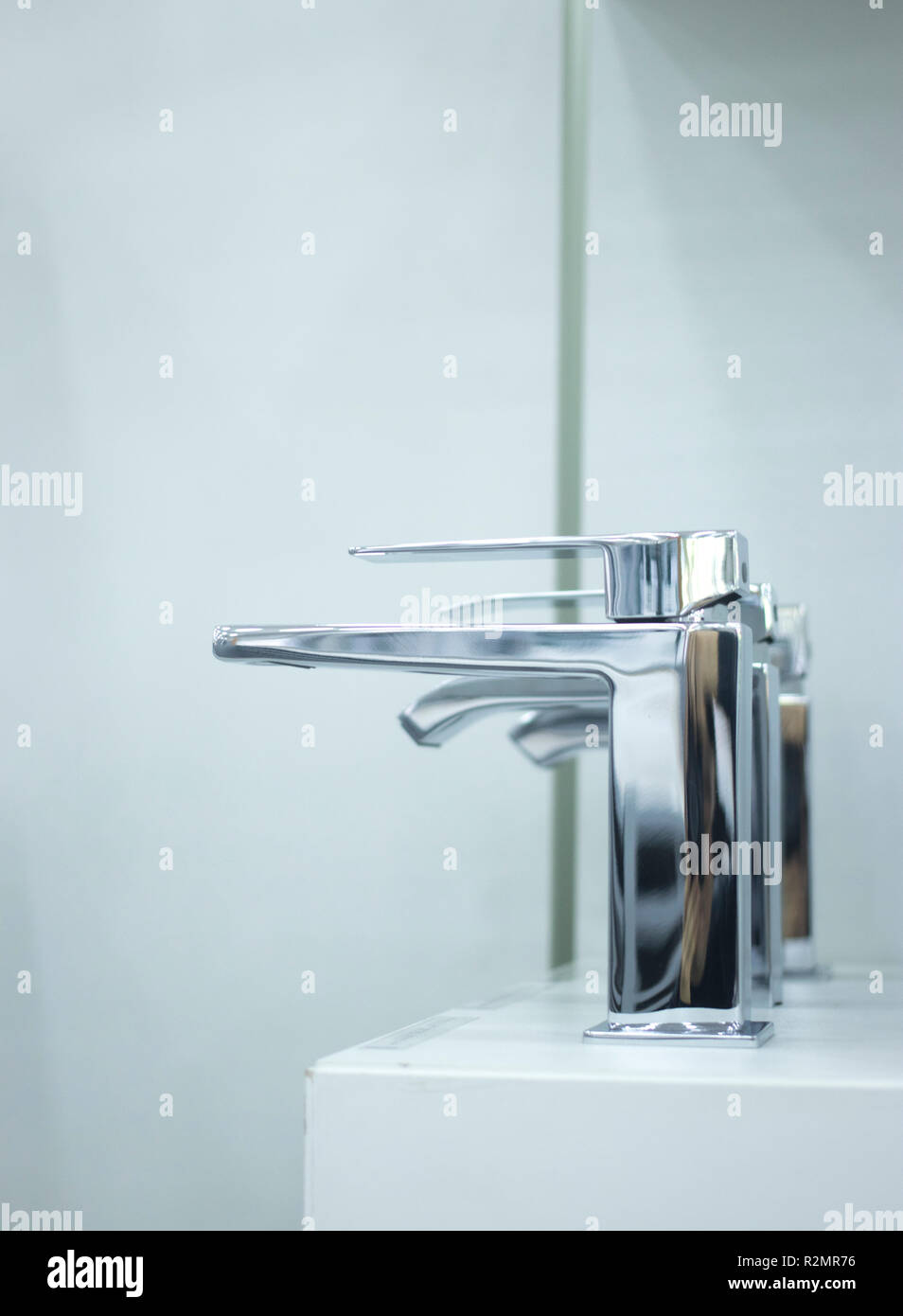 Bathroom tap sink showroom display of new design option for home ...