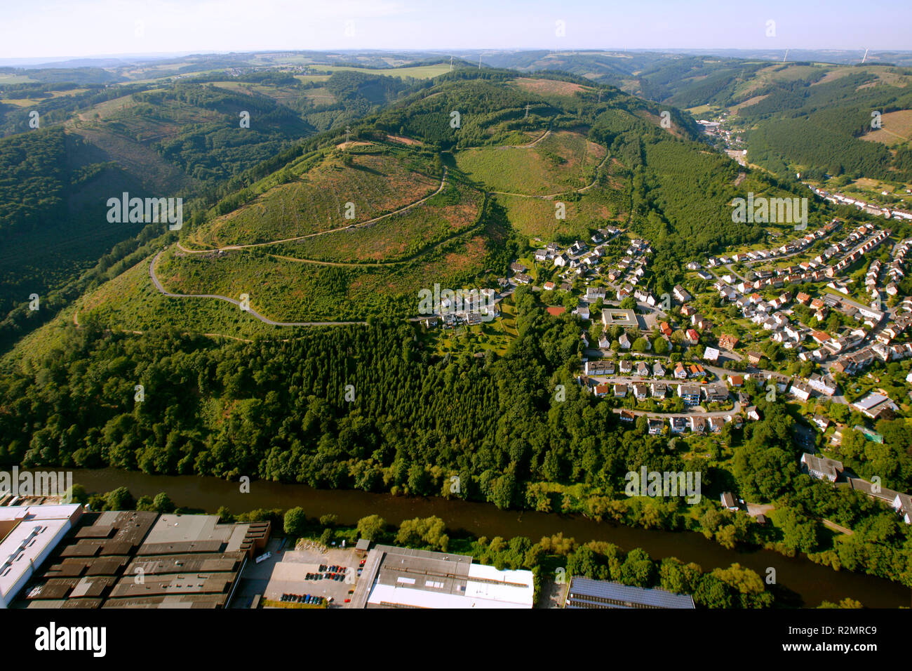 Aerial view, Hohenlimburg, Hagen, Hagen, Ruhr area, North Rhine ...