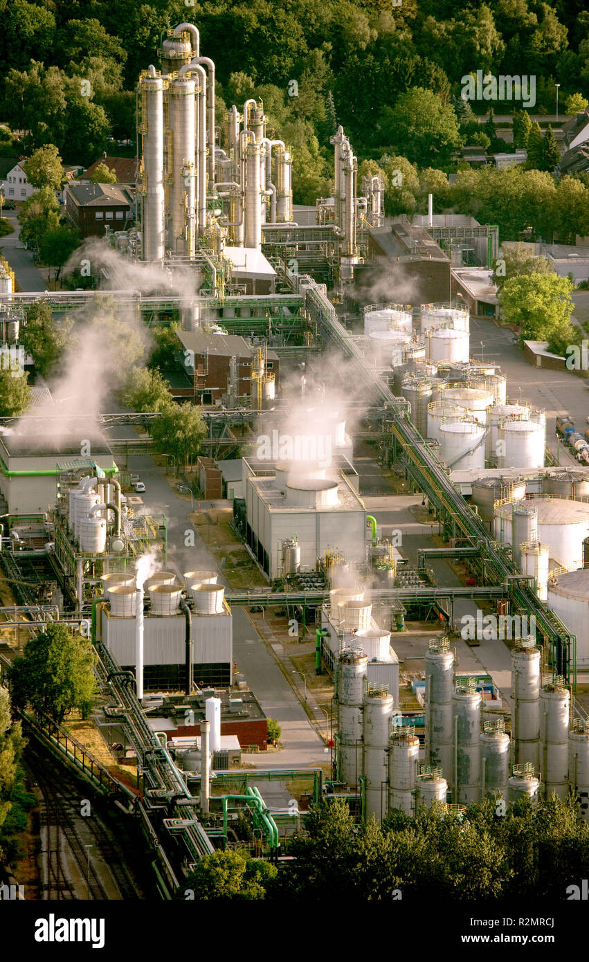 Aerial view, phenol chemistry, chemical plant, Gladbeck, Ruhr area ...