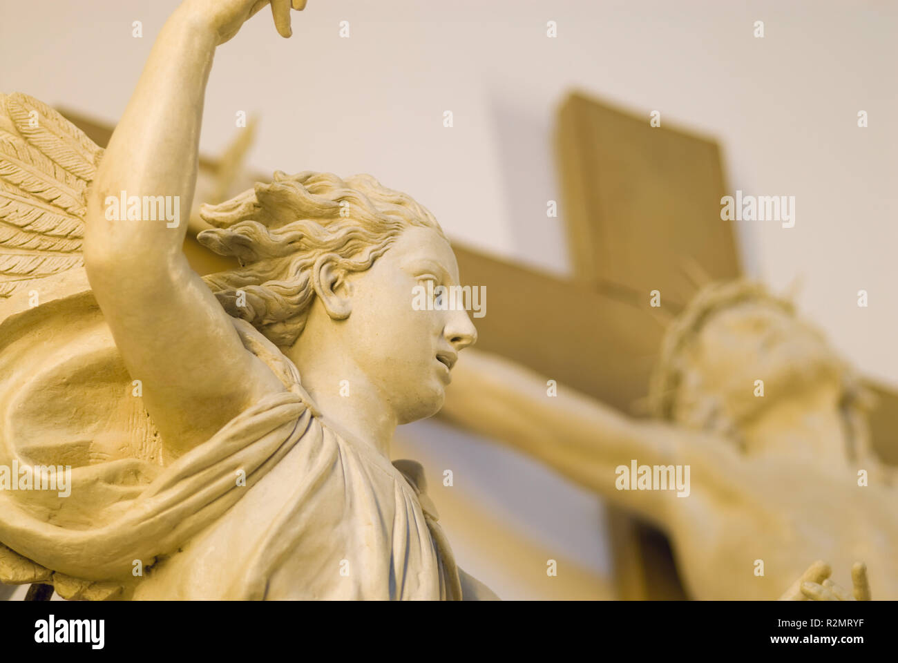 old statue of an angel Stock Photo - Alamy