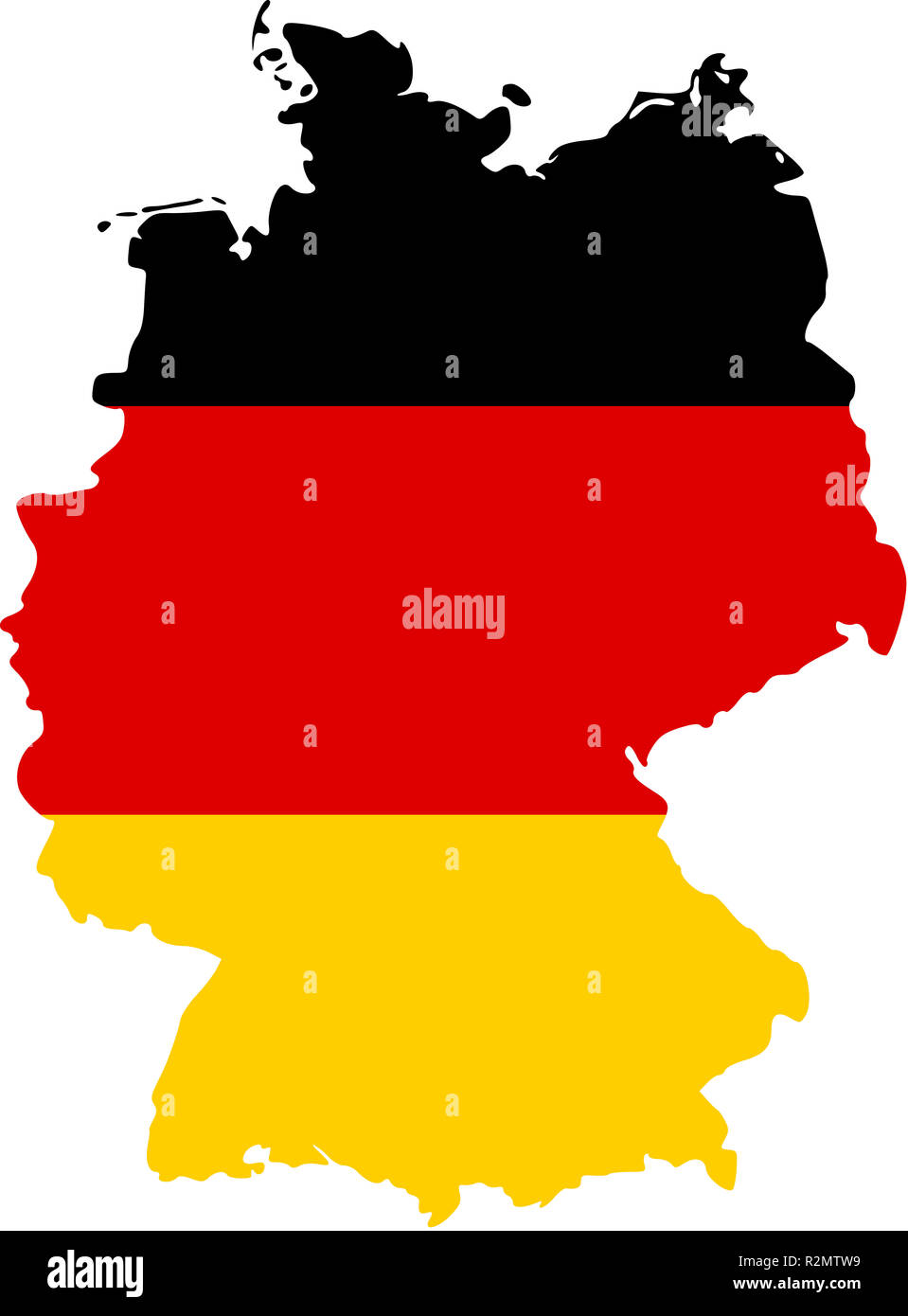 map of germany in national colors Stock Photo - Alamy