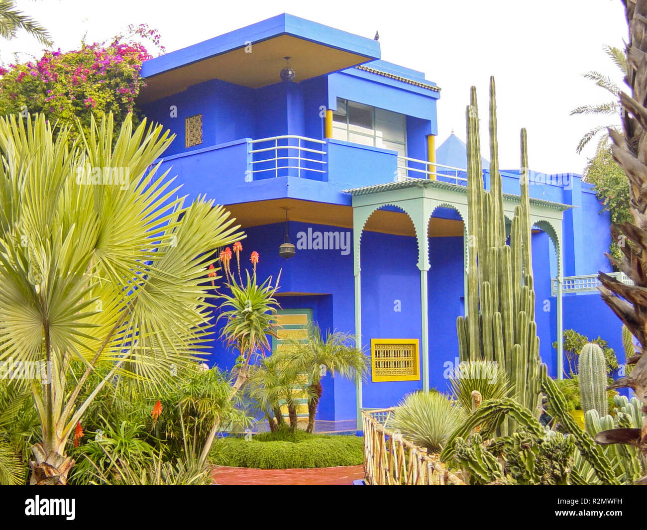 blue house in marrakech Stock Photo - Alamy