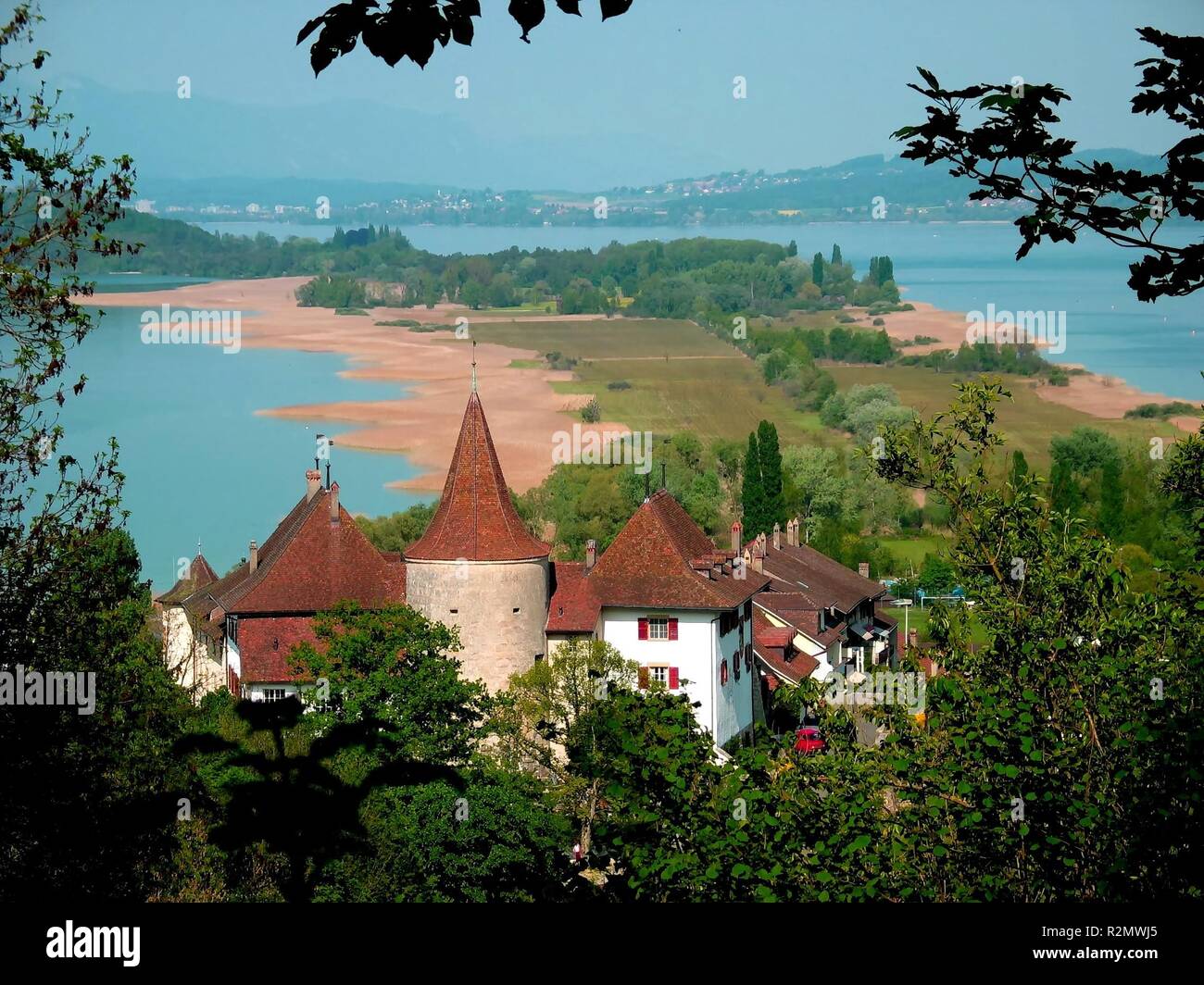 on lake biel Stock Photo - Alamy