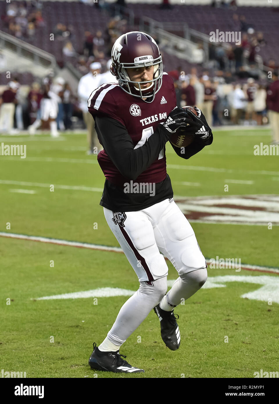 November 17, 2018 College Station, TX...Texas A&M tight end, Jacob ...