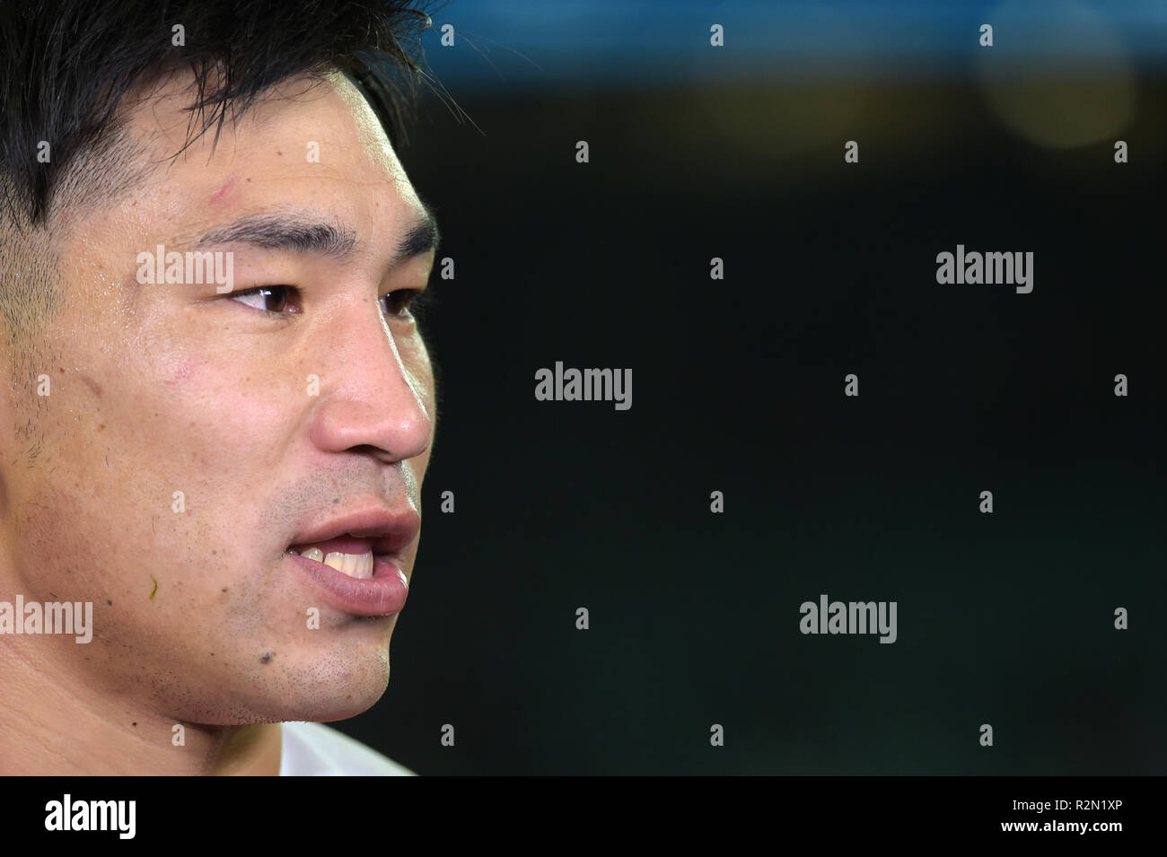 Ryoto Nakamura of Japan during the Rugby teat match between England and ...