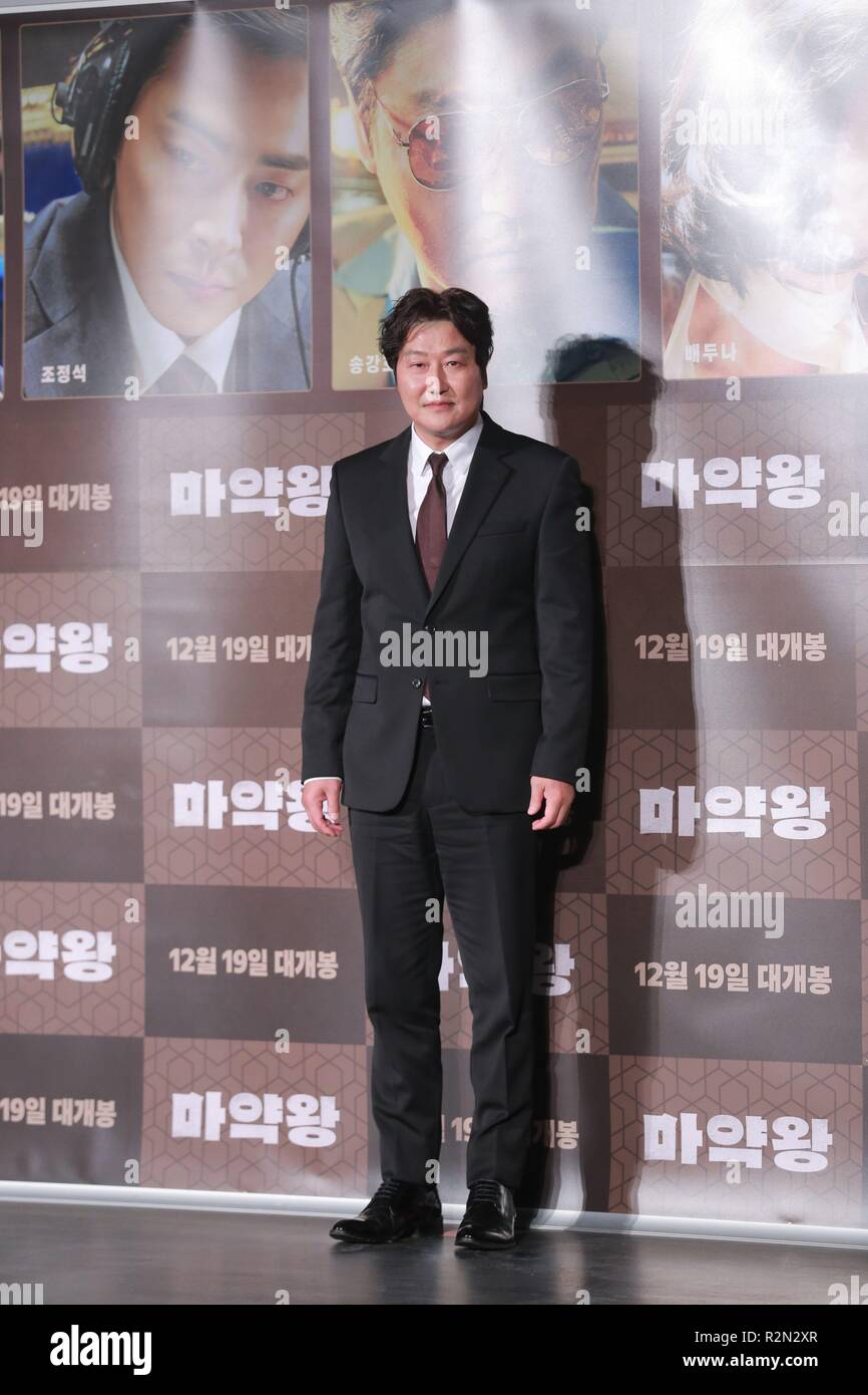 Seoul, Korea. 19th Nov, 2018. Song Kang-Ho, Jo Jung-suk, Bae Doo-na ...