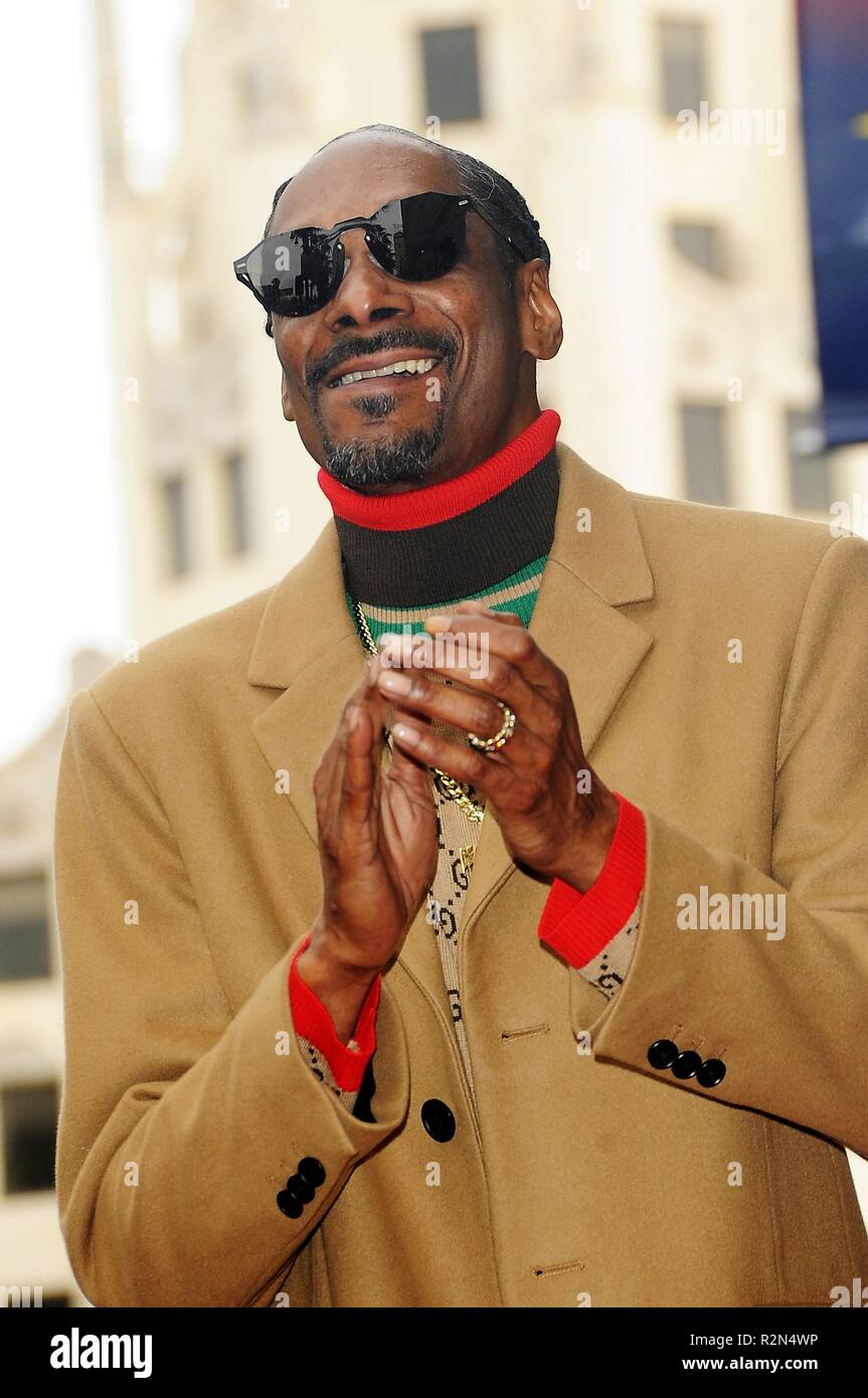 Los Angeles, CA, USA. 19th Nov, 2018. Snoop Dogg at the induction ...