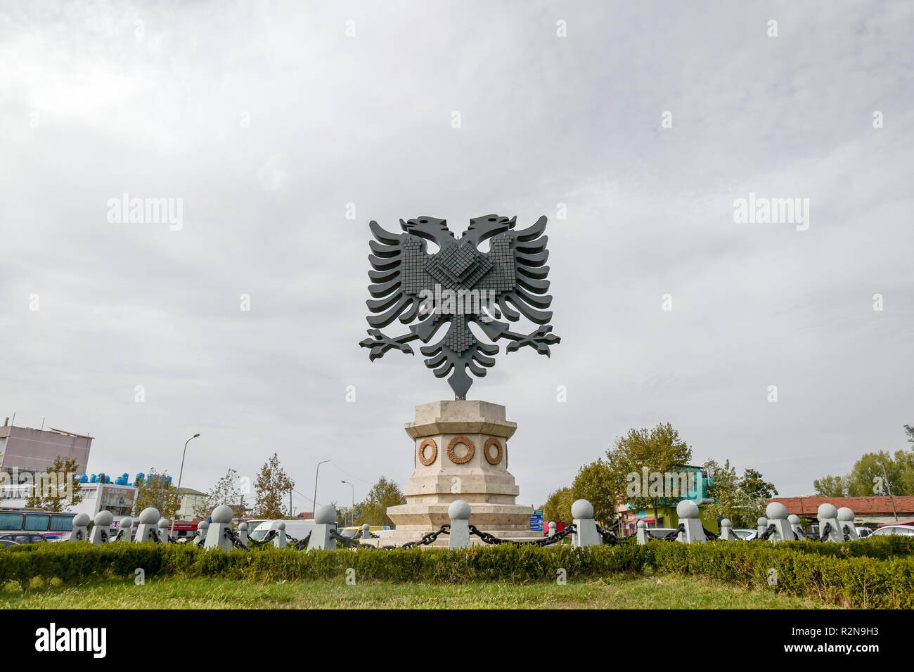 Tirana, Albania. 29th Oct, 2018. The Sheshi "Shqiponja", the Eagle ...