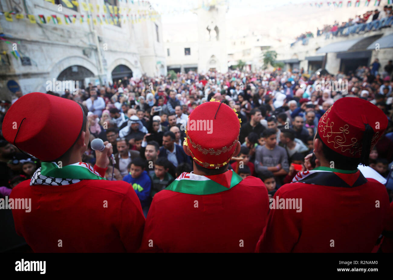 Nablus, West Bank city of Nablus. 20th Nov, 2018. Palestinians ...