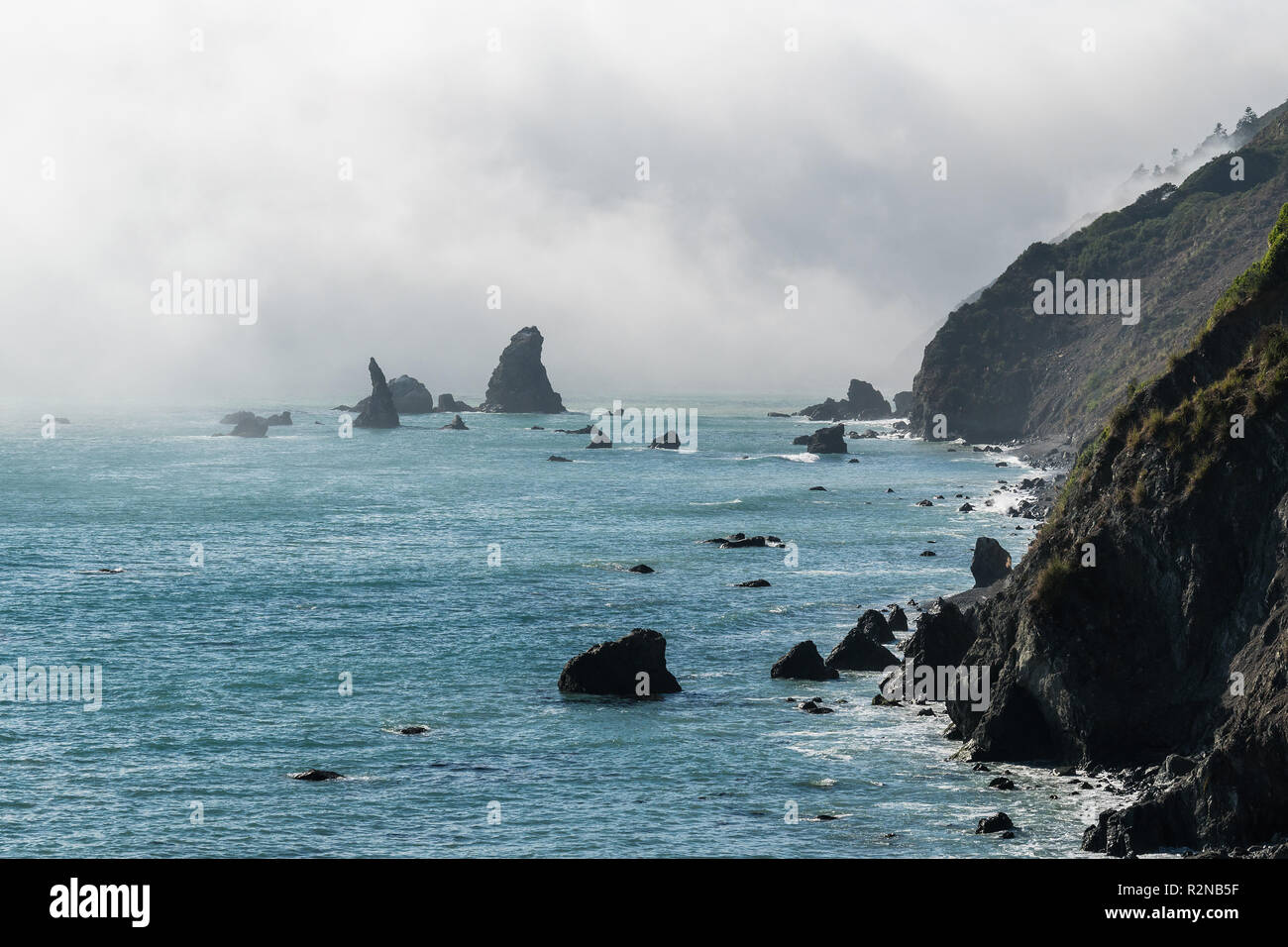 California, Pacific Coast close Rockport Stock Photo - Alamy