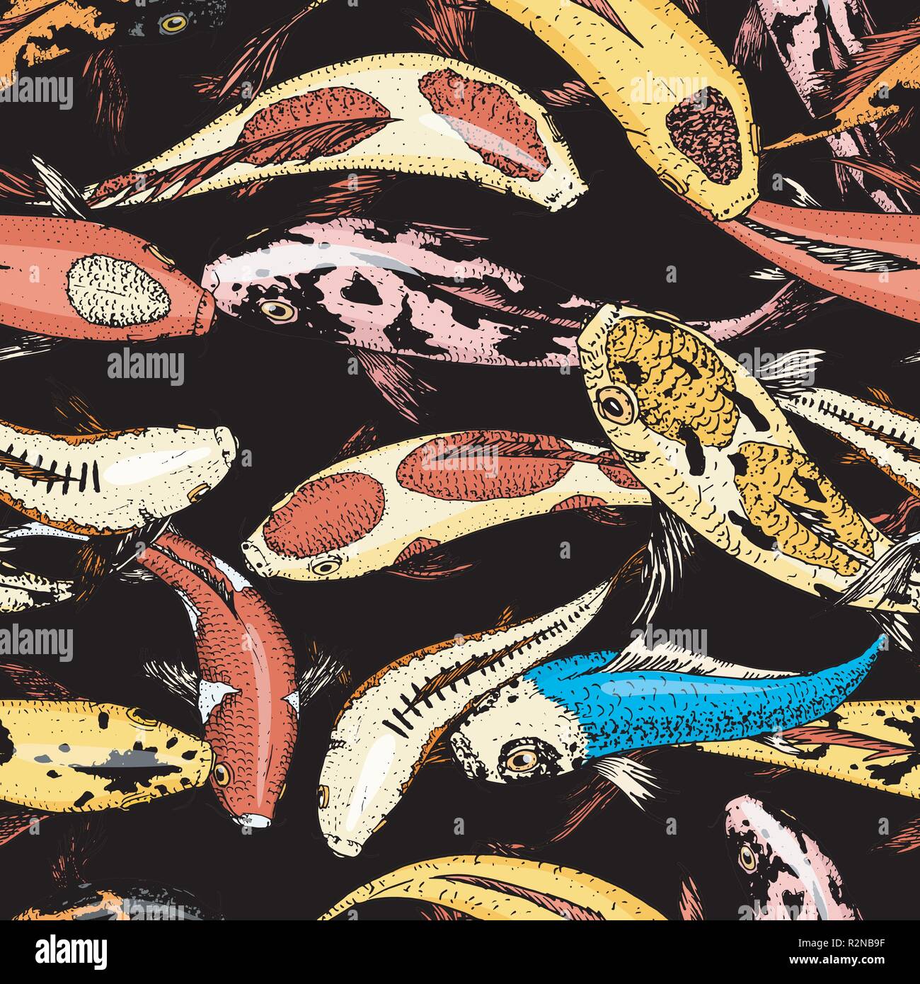 Korean seafood fish Stock Vector Images - Alamy