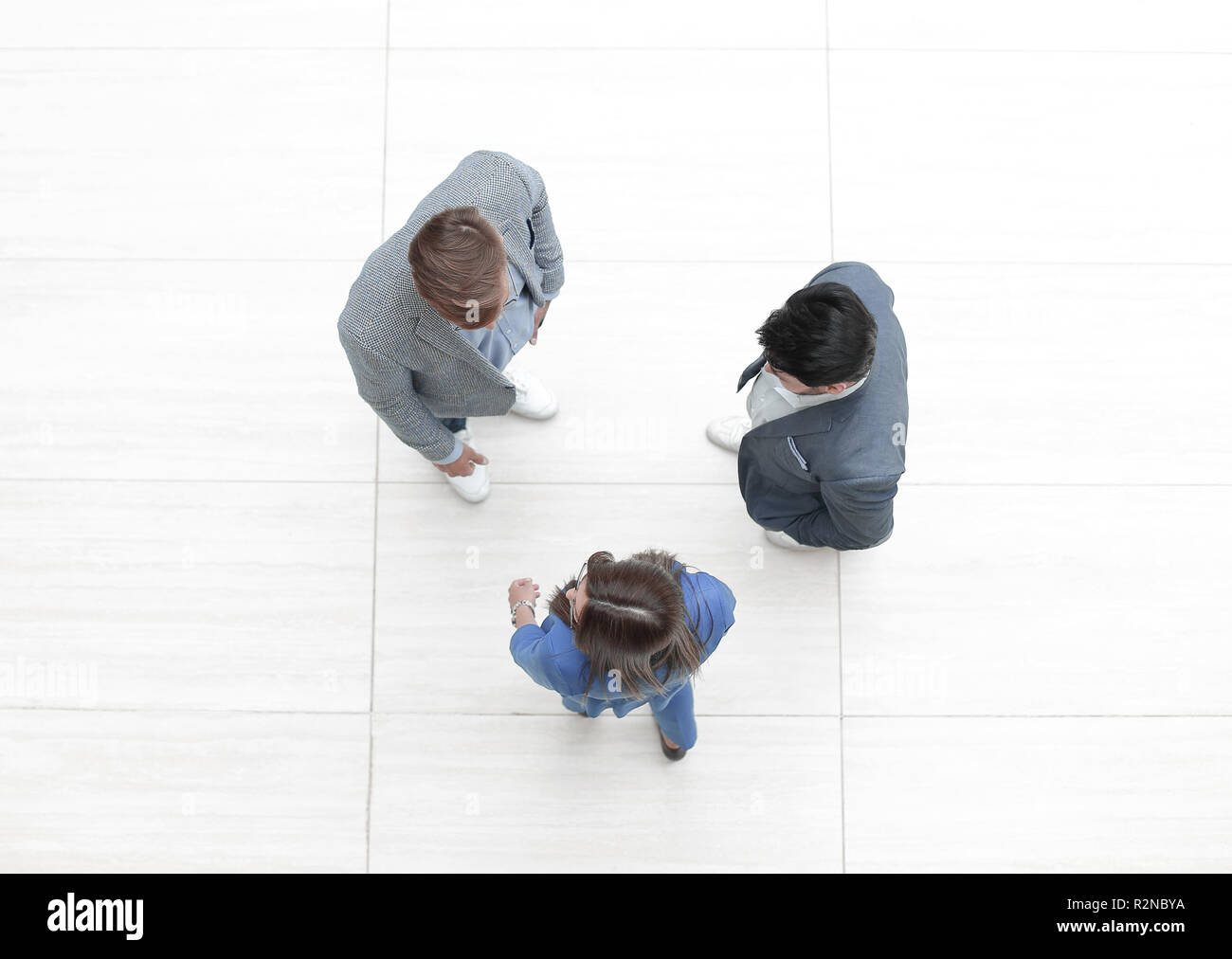 top view.business team discussing important issues Stock Photo - Alamy