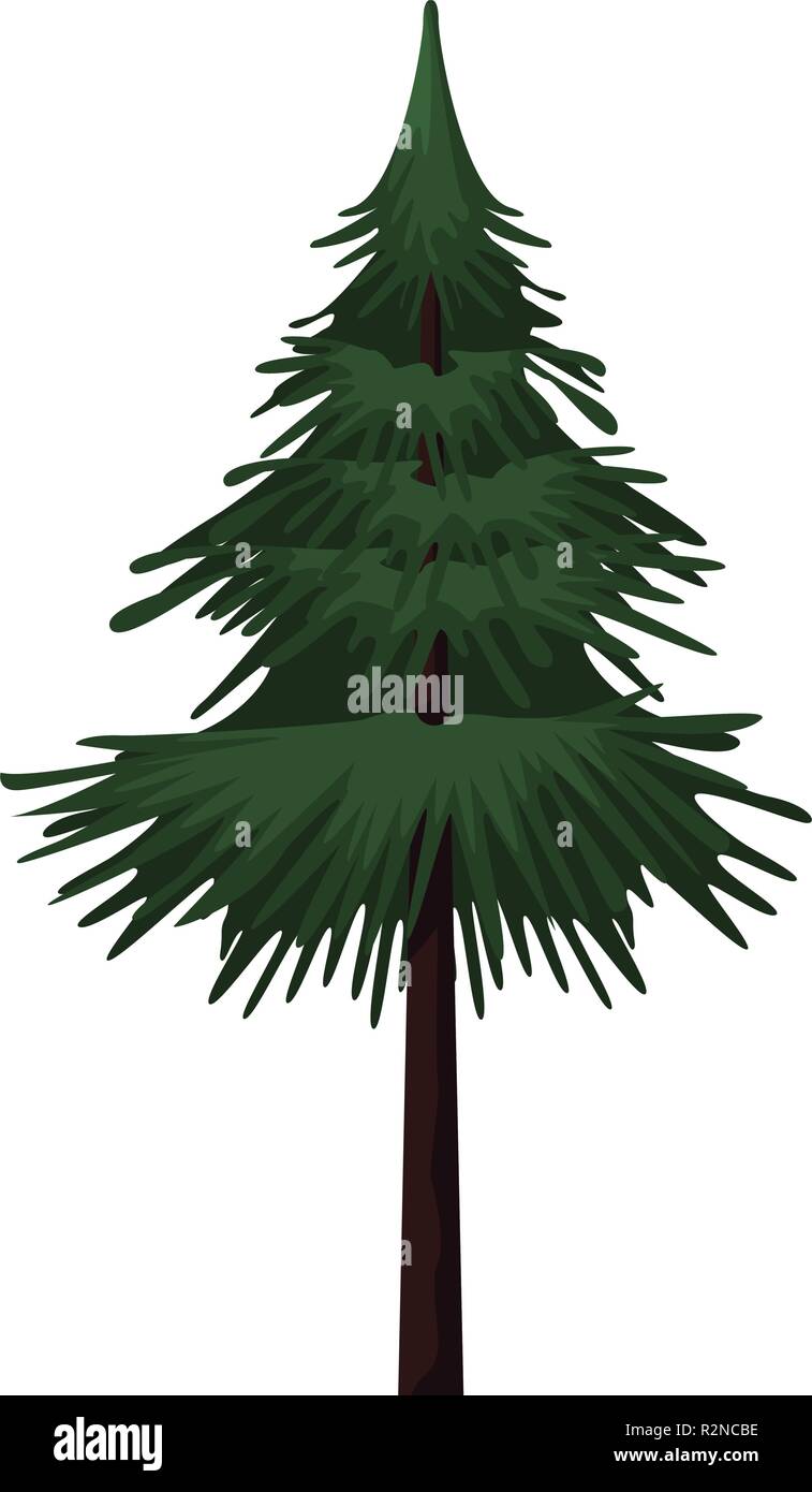 Tree nature landscape cartoon vector illustration graphic design Stock ...