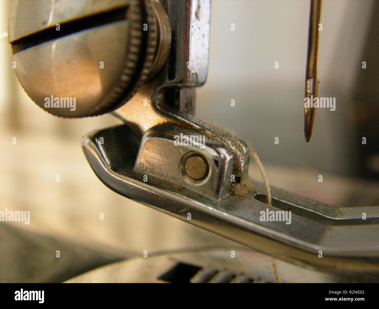 sewing machine detail (engraving unit Stock Photo - Alamy