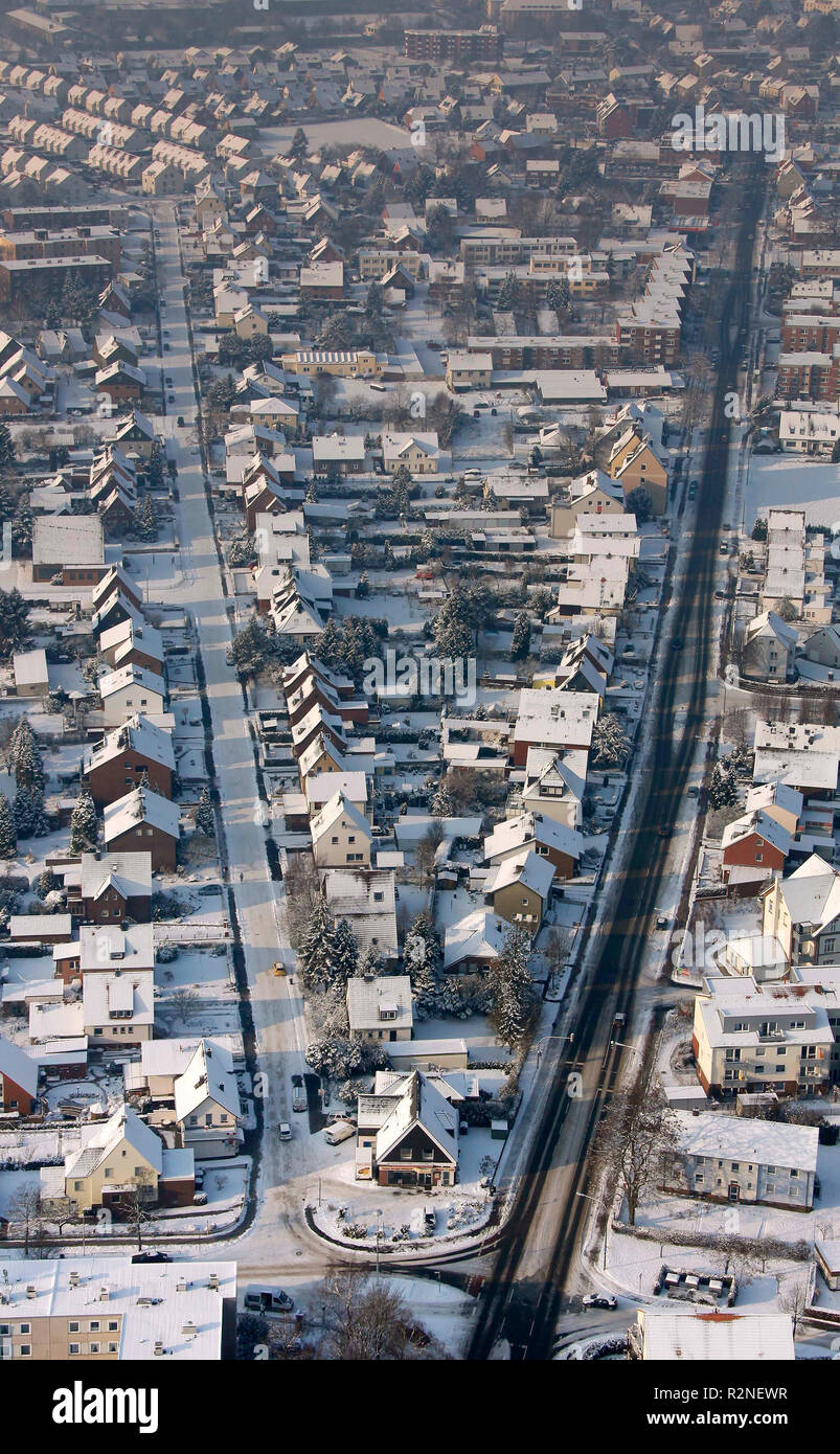 Aerial view, Werries, Hamm, Ruhr area, North Rhine-Westphalia, Germany ...