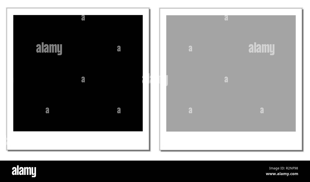 polaroid black and gray Stock Photo - Alamy