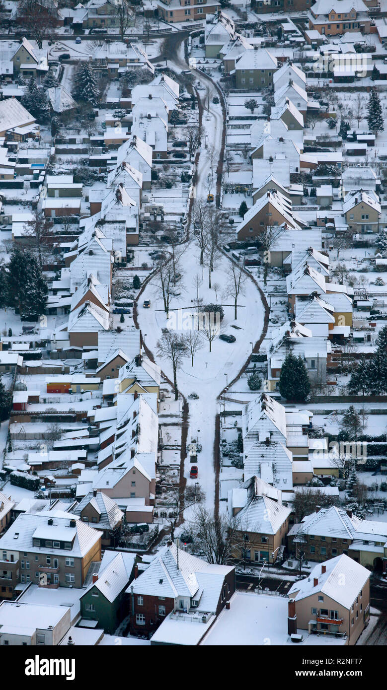 Aerial View, Werries Maximilian settlement, Werries, Hamm, Ruhr Area ...