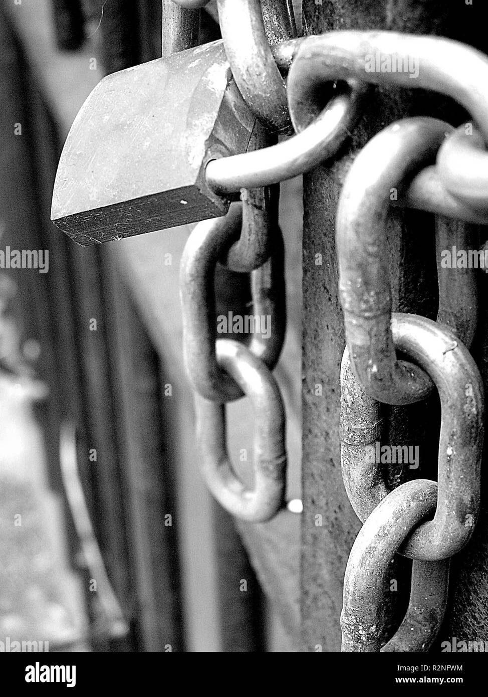 Prisoner in chains Black and White Stock Photos & Images - Alamy