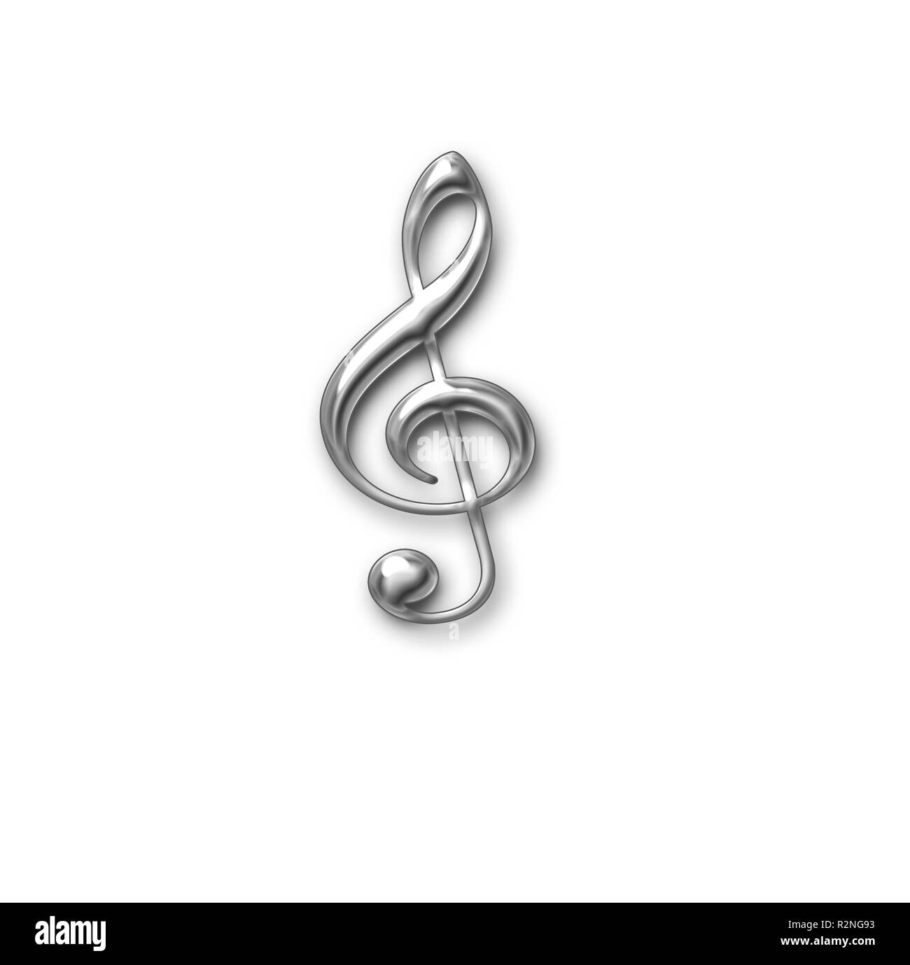 Silver clef Cut Out Stock Images & Pictures - Alamy