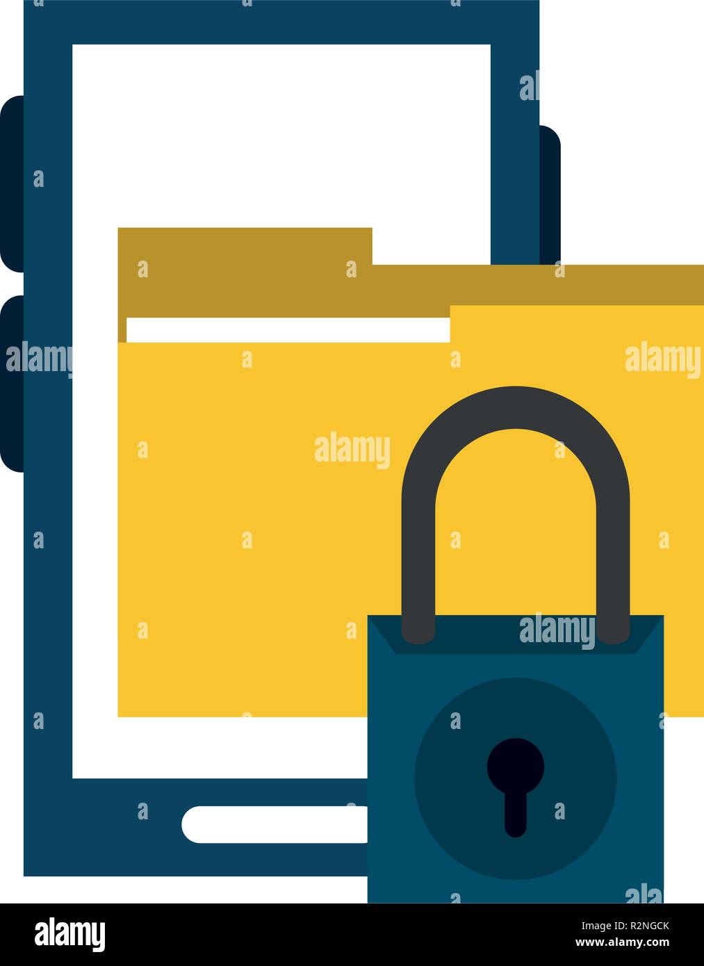 Smartphone email and security system vector illustration graphic design ...