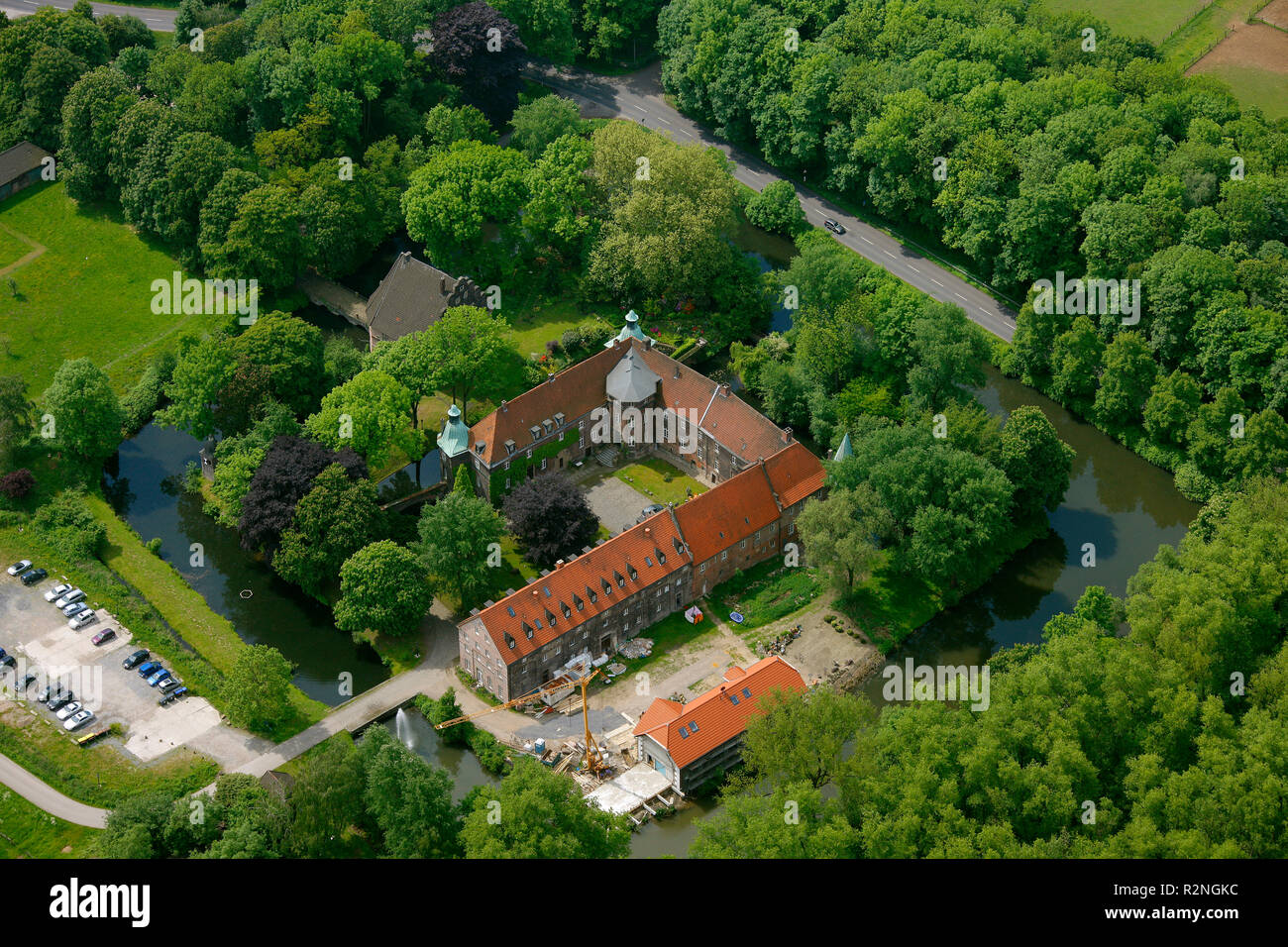 Aerial view, Castrop-Rauxel, Ruhr area, North Rhine-Westphalia, Germany ...