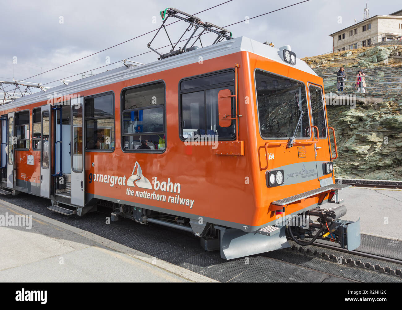 Mt. Gornegrat, Switzerland - September 16, 2018: a Gornergrat Railway ...