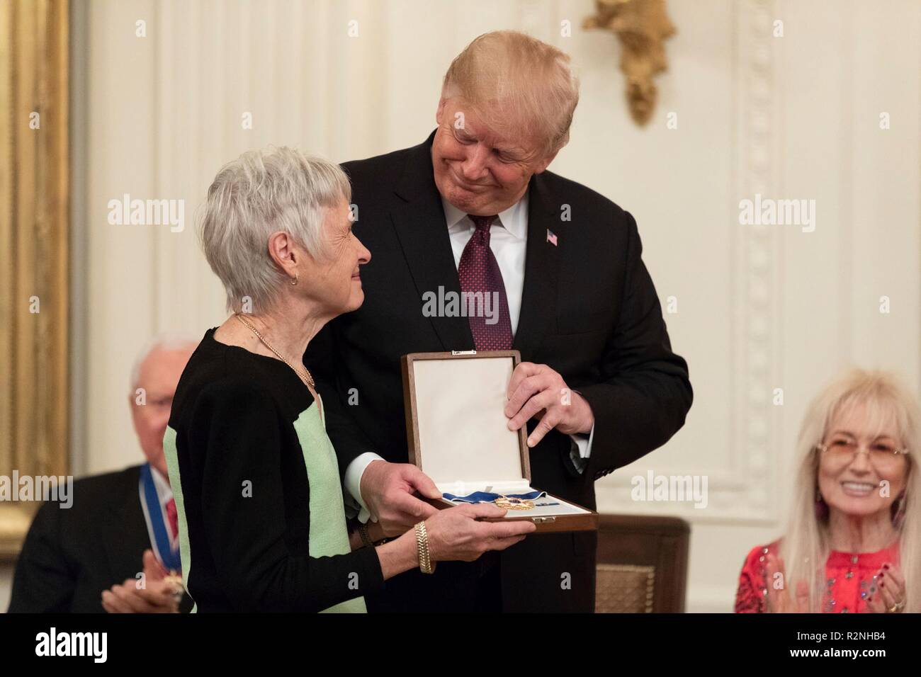 U.S President Donald Trump presents the Presidential Medal of Freedom ...