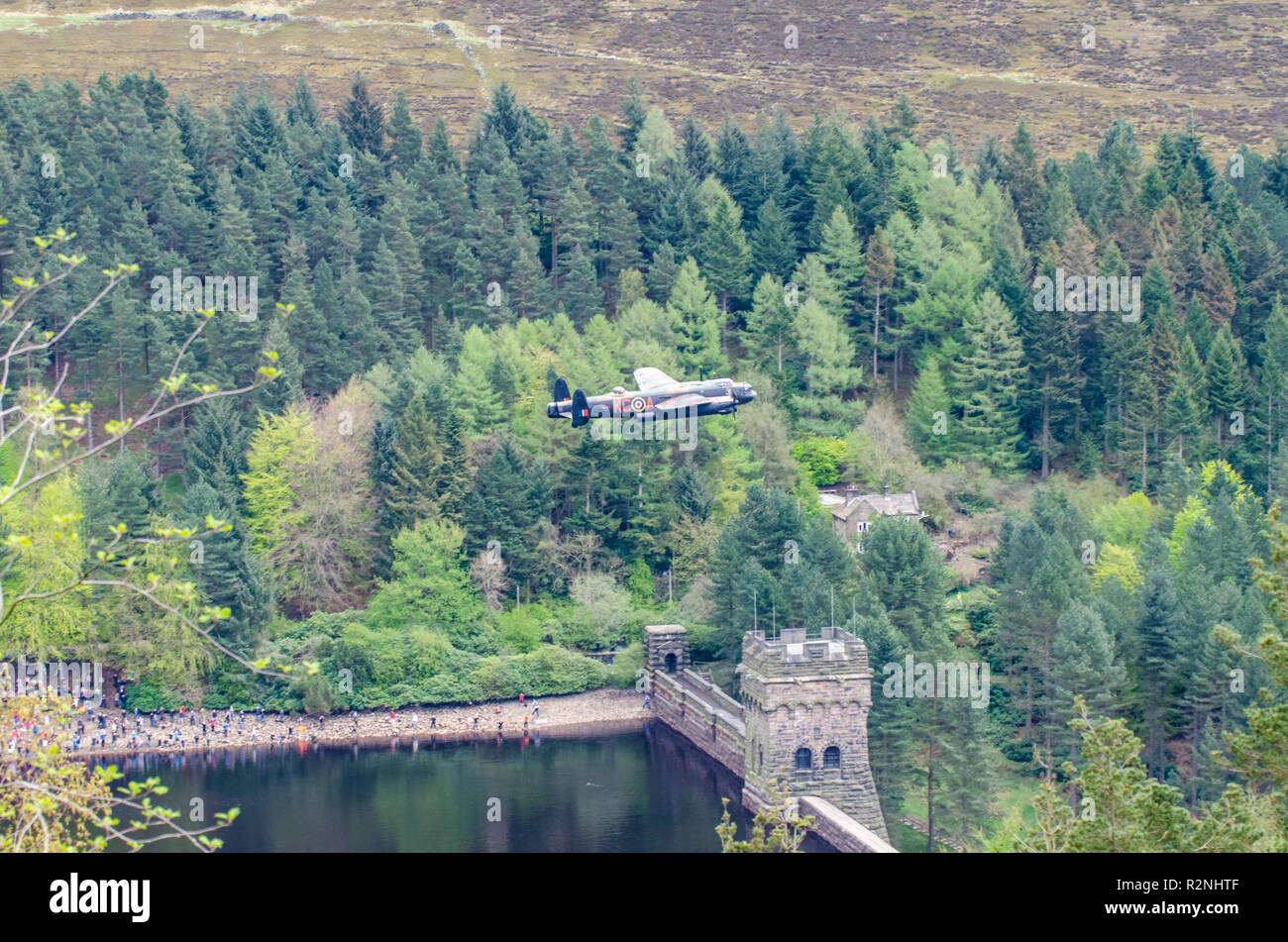 Avro Lancaster PA474 carried out a commemorative Dambusters pass down ...