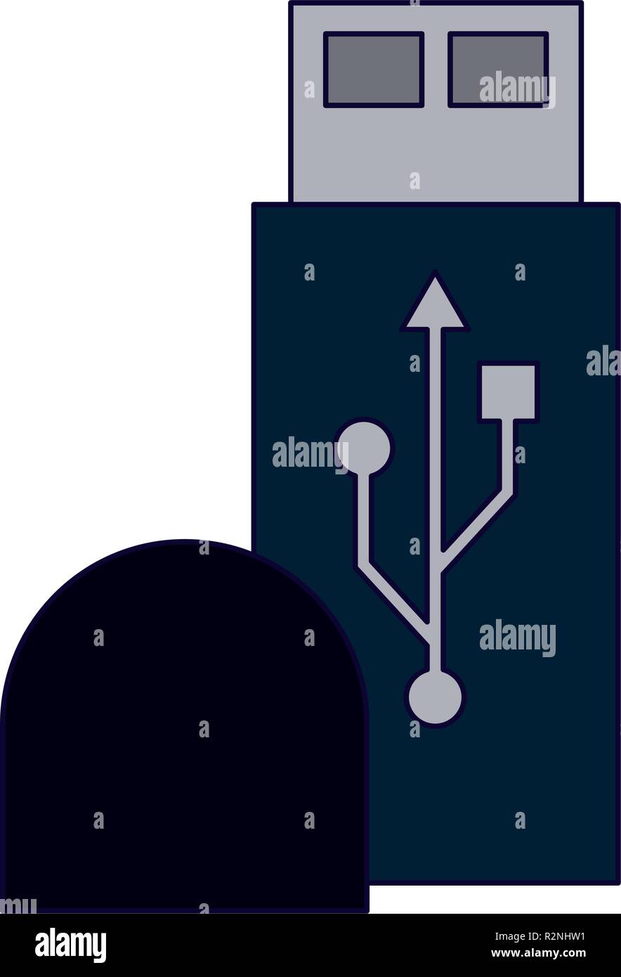 USB storage device symbol vector illustration graphic design Stock ...