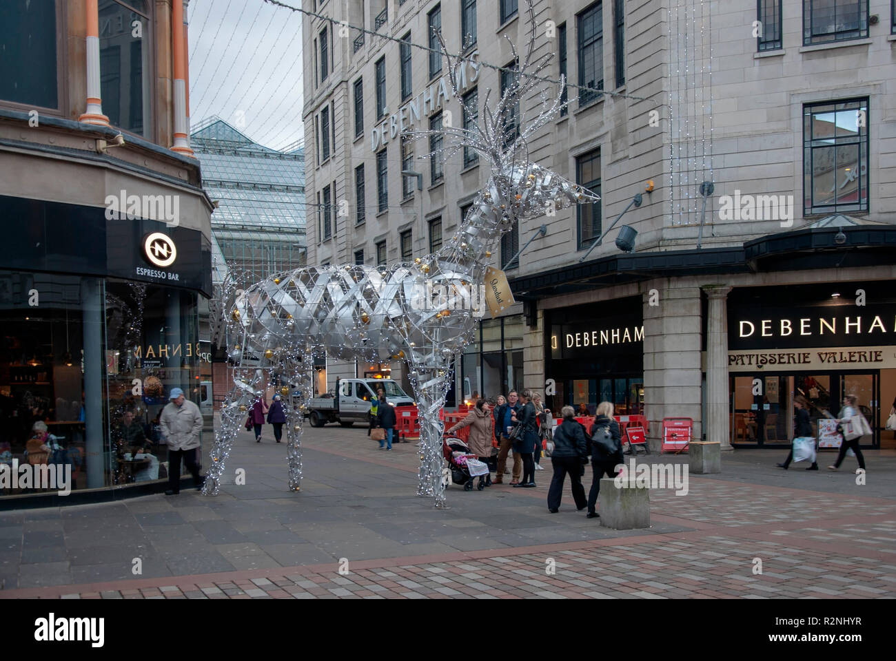 Stardust A Large Silver Reindeer Sculpture Agyle Street Glasgow ...