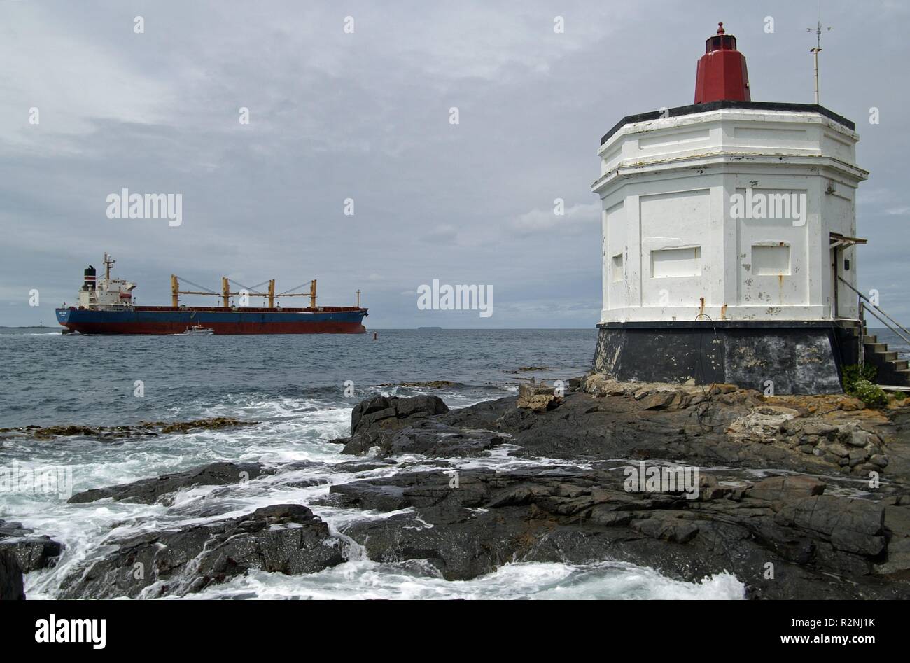 Tall beacon landmark high warning coast coastal hi-res stock ...