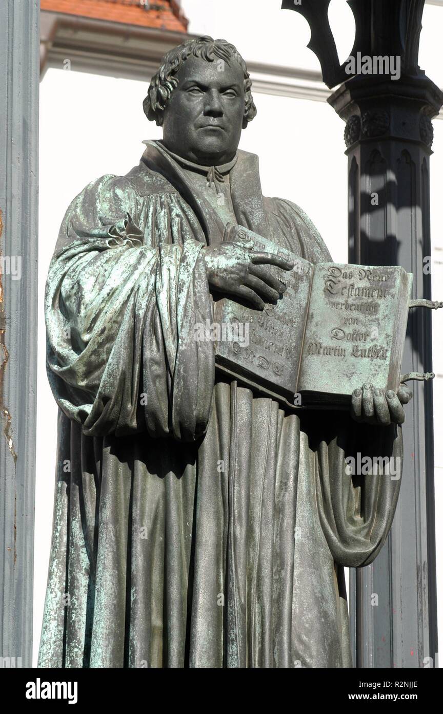 luther in wittenberg Stock Photo - Alamy