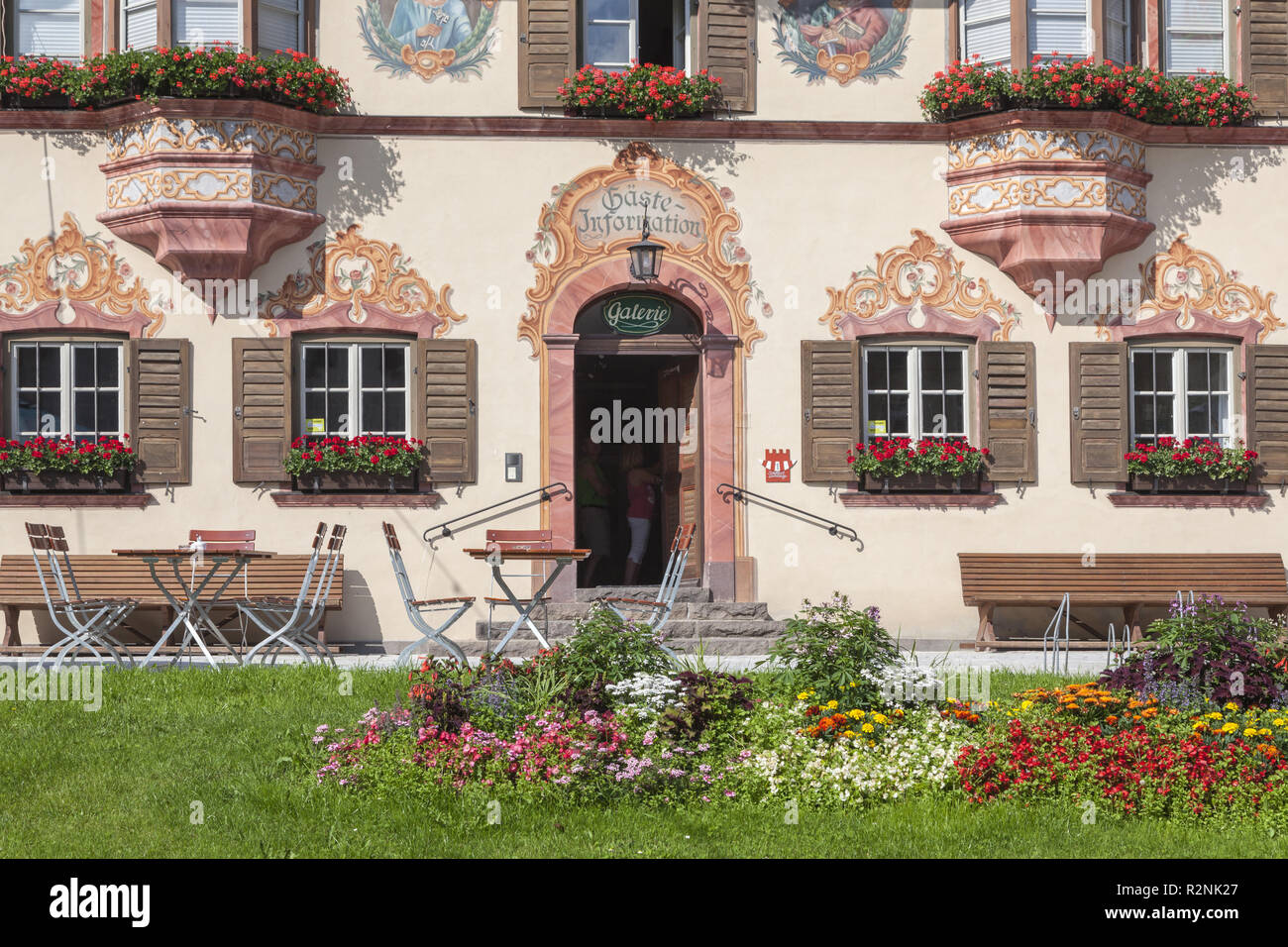 tourist information on the market square in the historic old town of ...