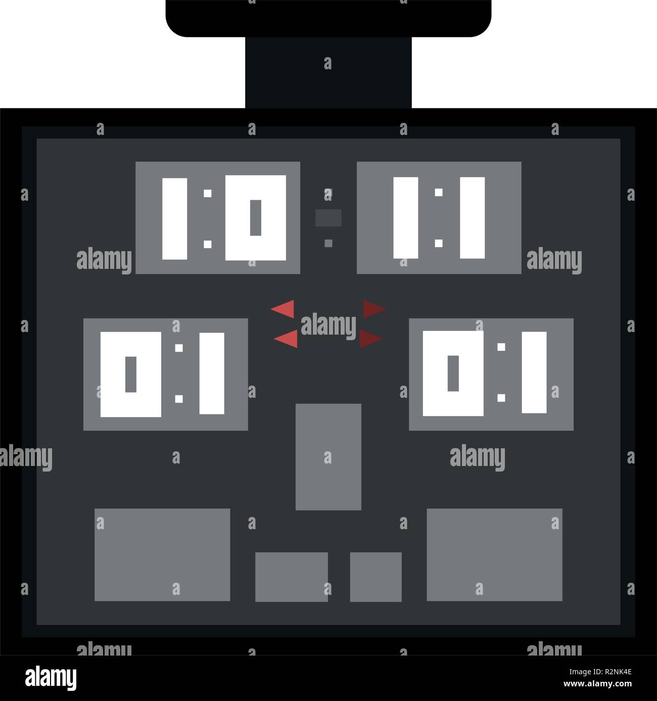 Sport digital score board vector illustration graphic design Stock ...