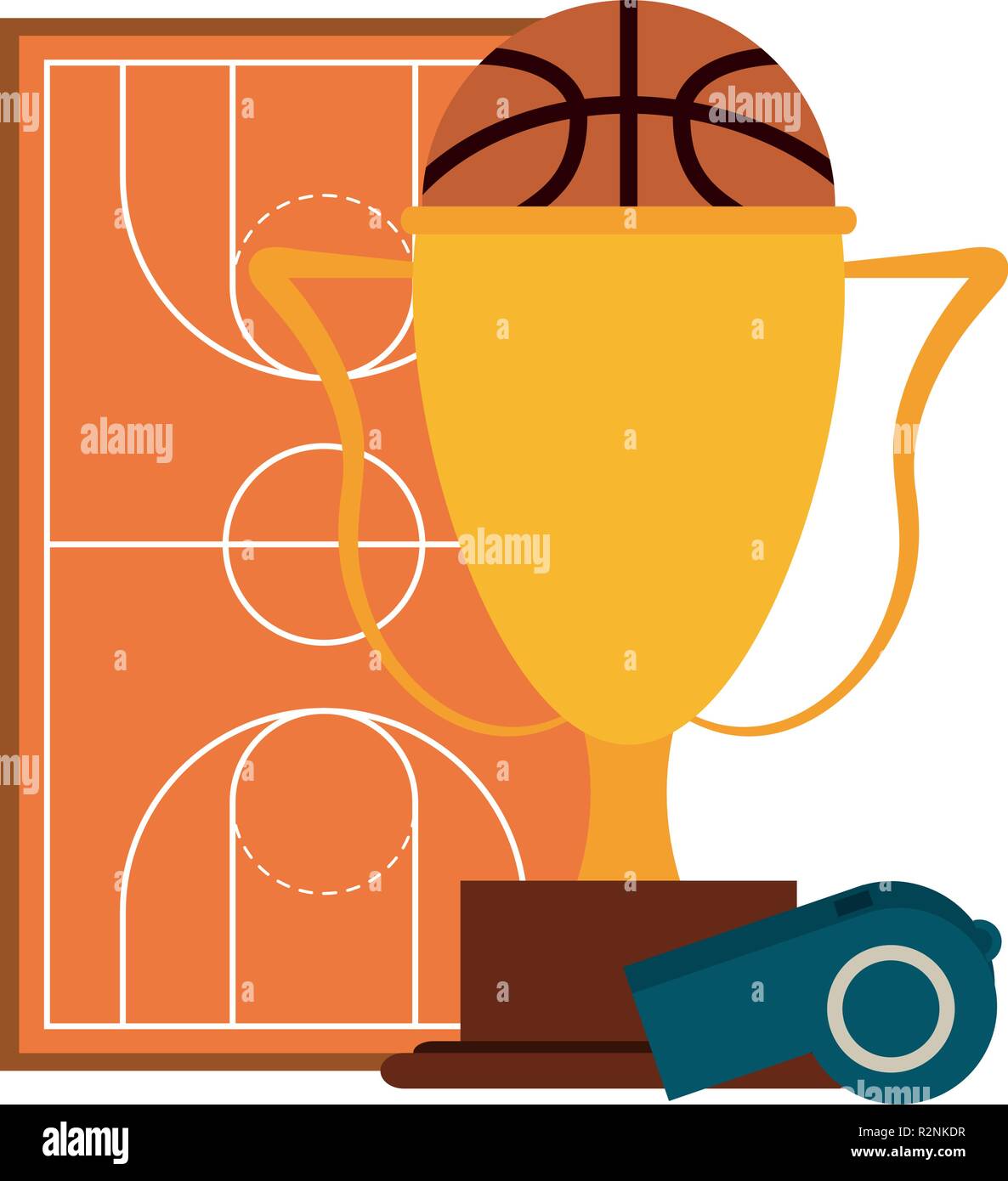 Basketball playfield vector vectors Stock Vector Images - Alamy