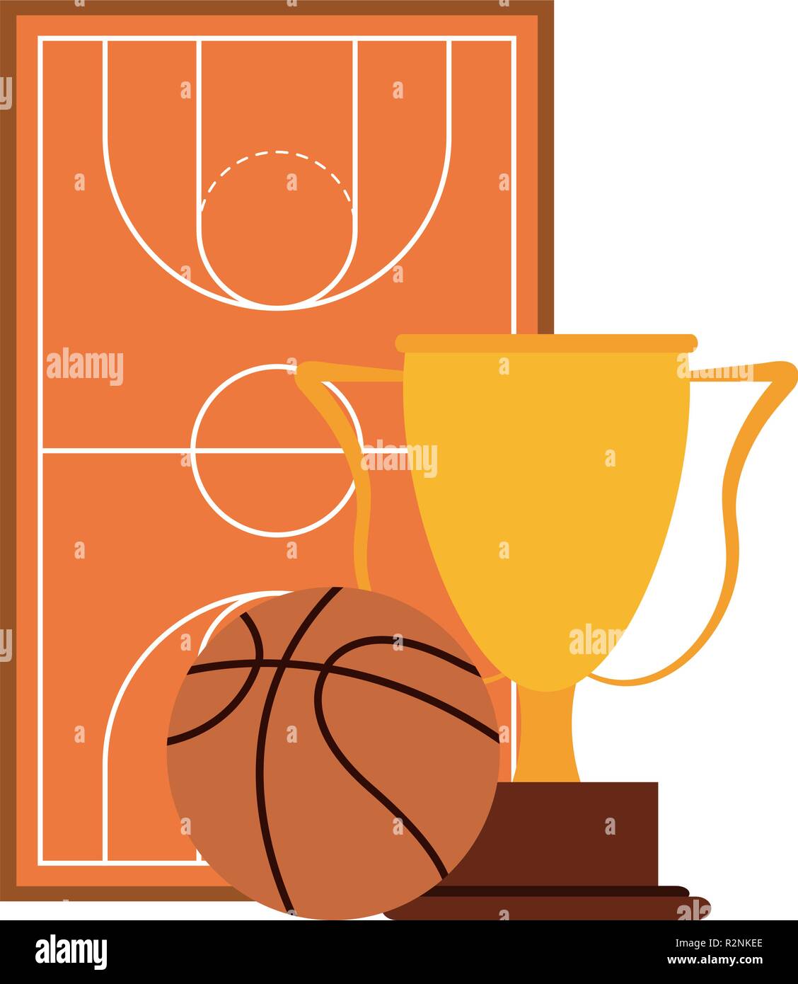 Basketball playfield vector vectors hi-res stock photography and images ...