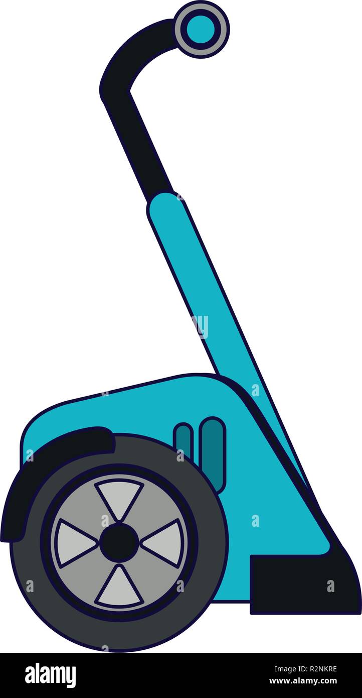 Hoverboard electric scooter with steering vector illustration graphic ...