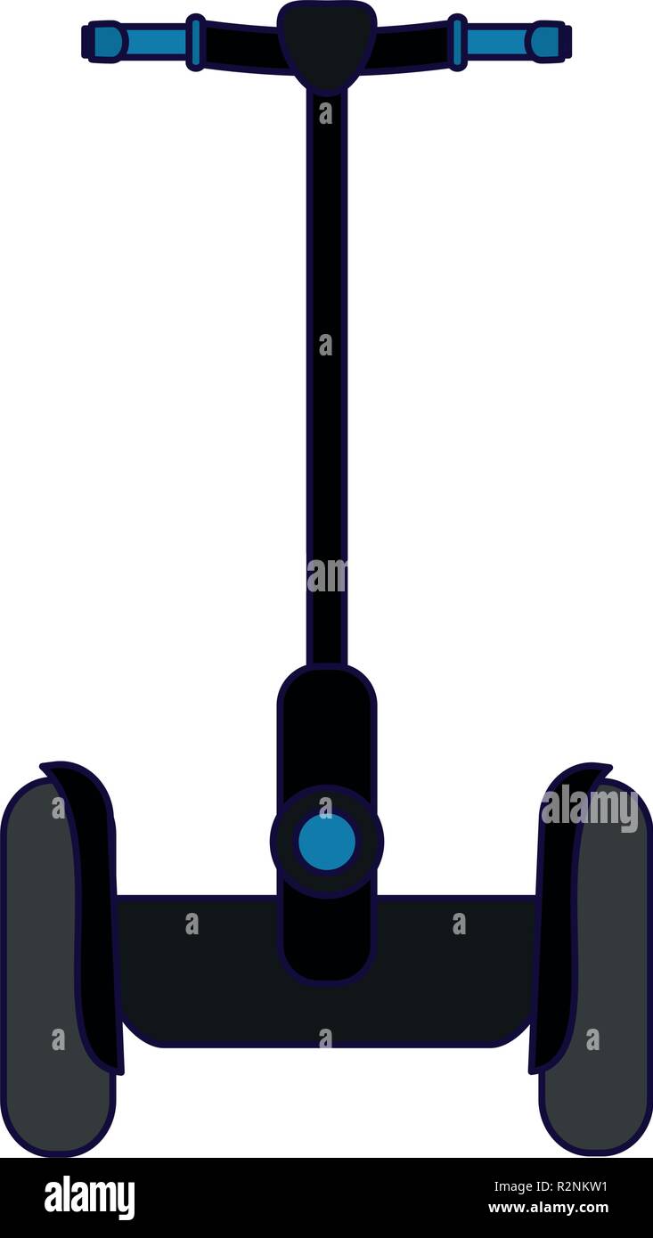 Hoverboard electric scooter with steering vector illustration graphic ...