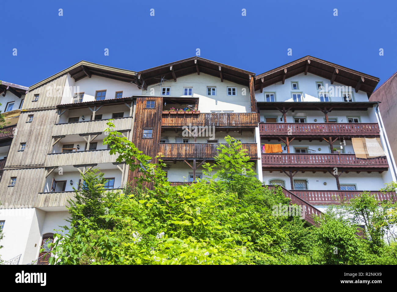 Trostberger Organs, Houses on the Alz in Trostberg, Chiemgau, Upper ...