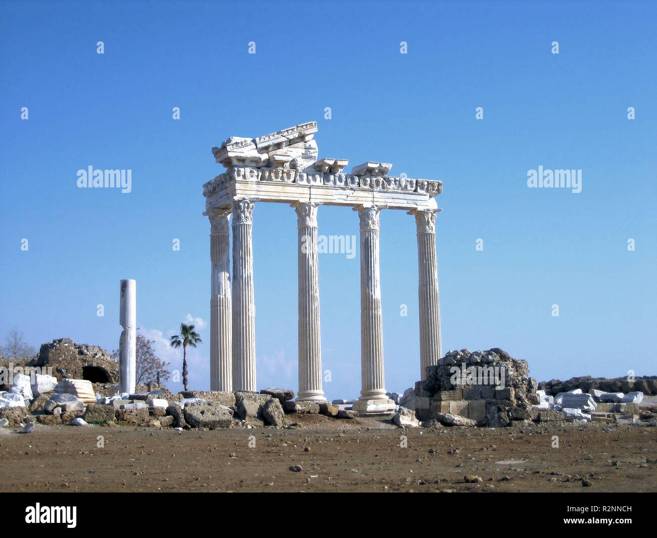 temple of apollo,side Stock Photo - Alamy