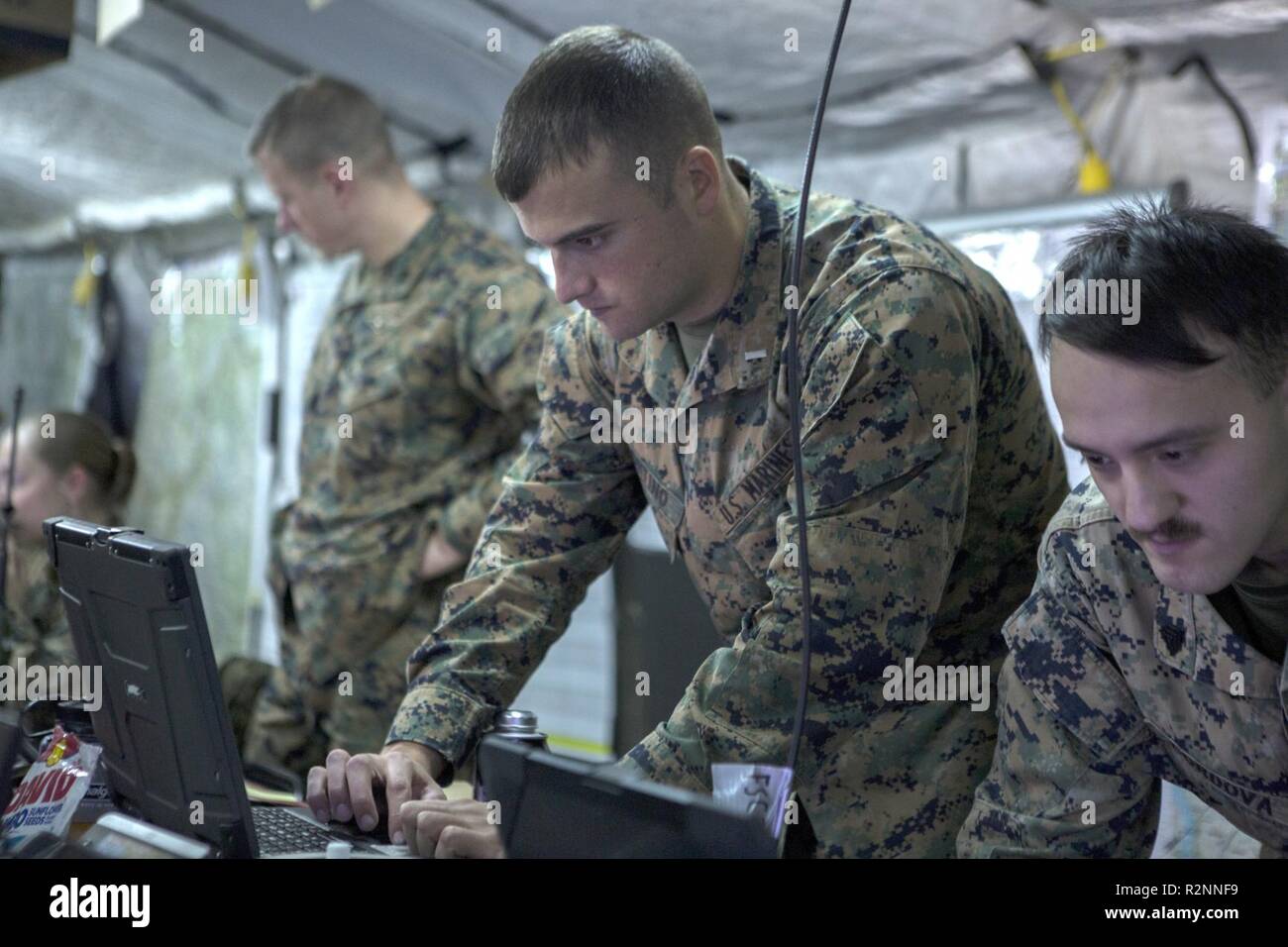 U.S. Marine 1st Lt. Augustus Sortino, the 2nd Marine Division Forward ...