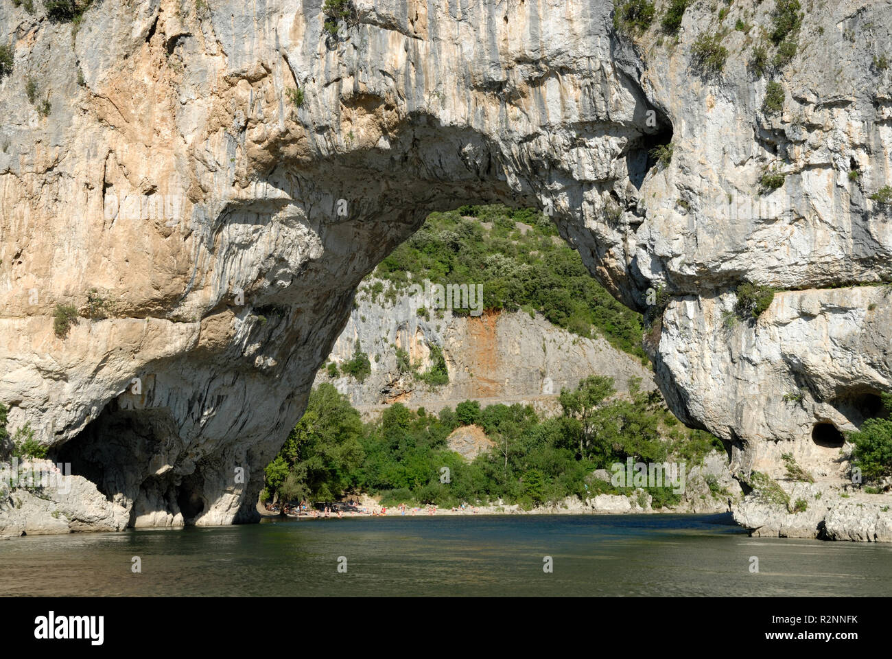 stone bridge on the river ardeche Stock Photo - Alamy