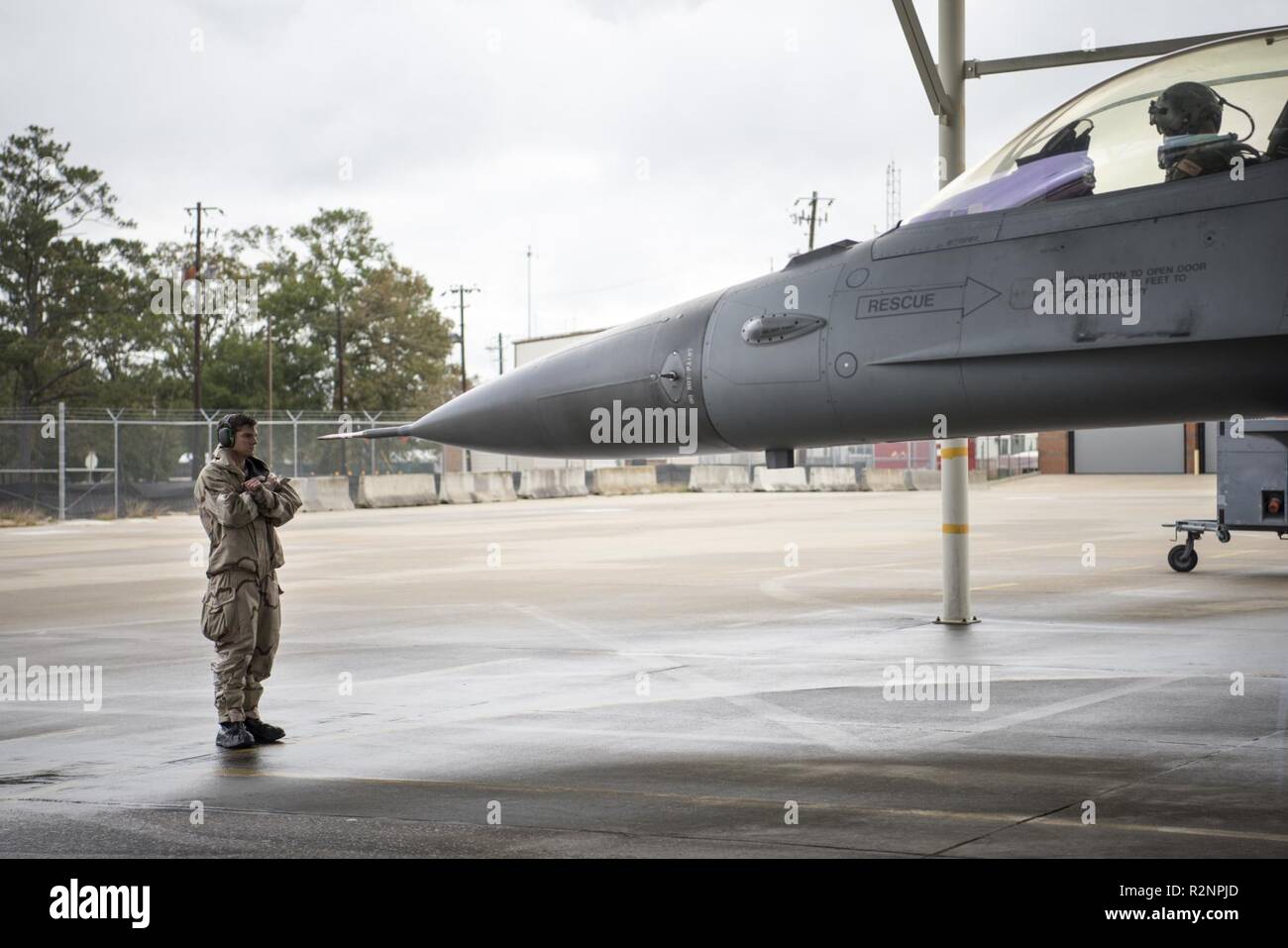 Staff Sgt. Dillon Reid, 187th Aircraft Maintenance Squadron crew chief ...