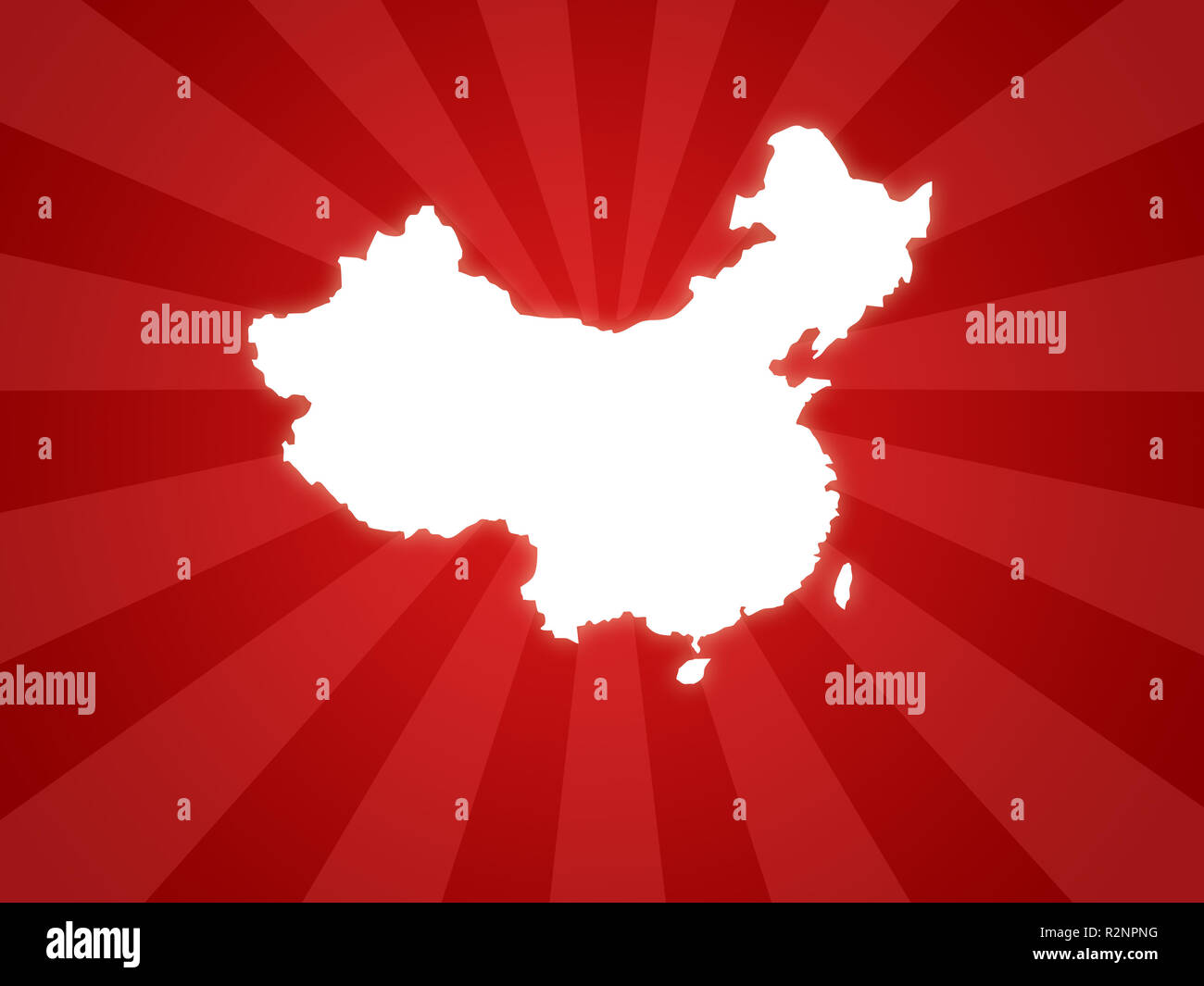 Red Map Of China High Resolution Stock Photography and Images - Alamy