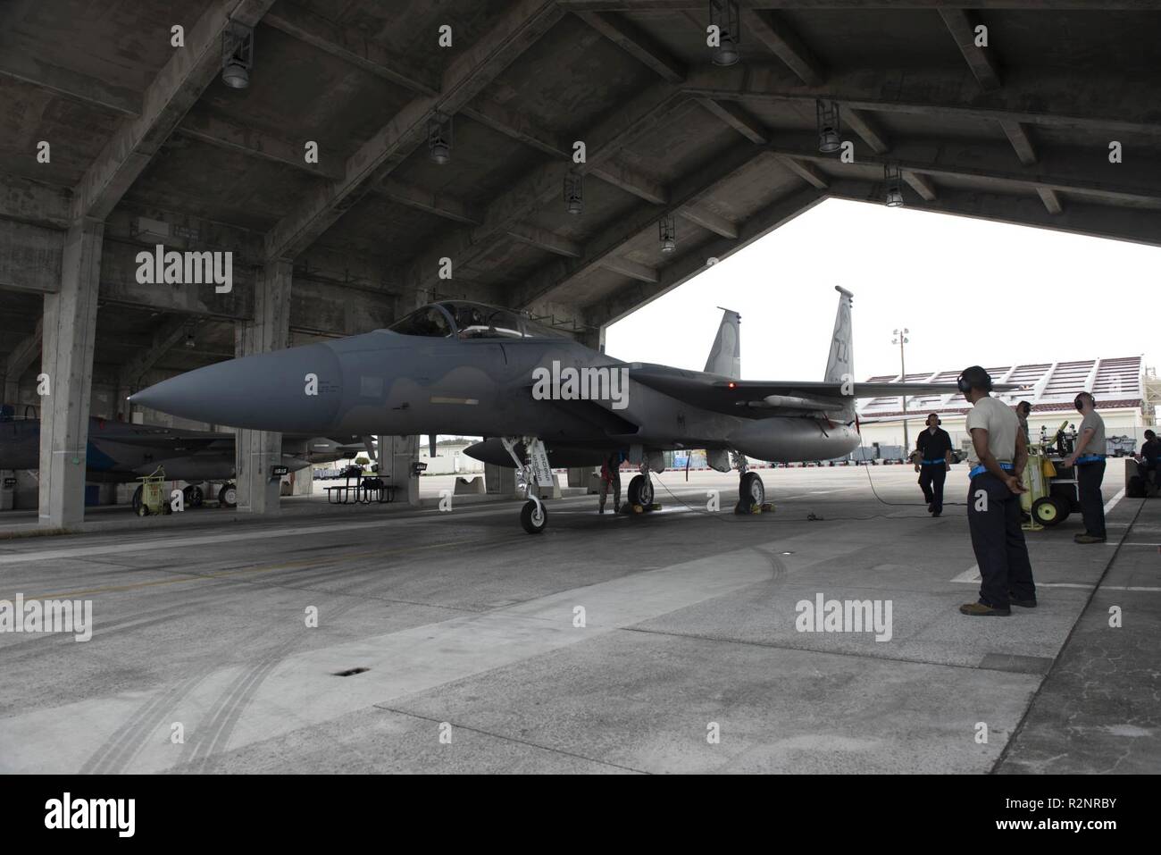 U.S. Air Force Airmen from the 44th Aircraft Maintenance Unit prepare ...