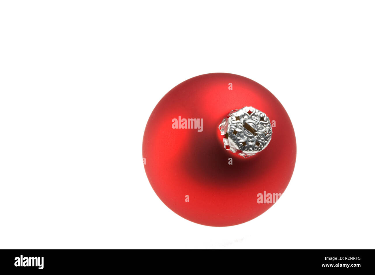 red single bauble isolated Stock Photo - Alamy