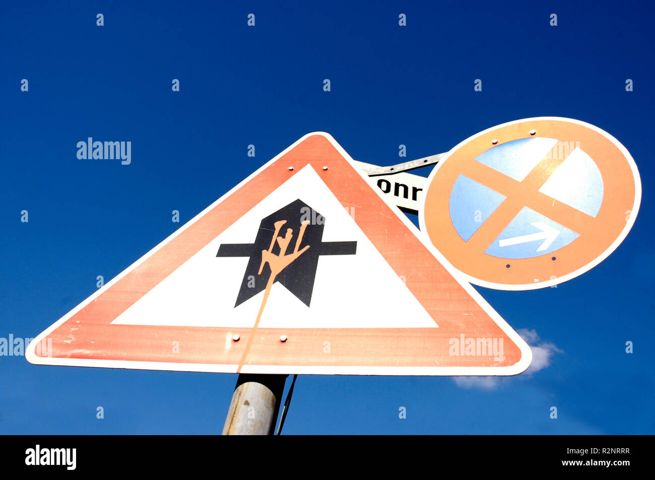 Traffic sign symbolic road hi-res stock photography and images - Alamy