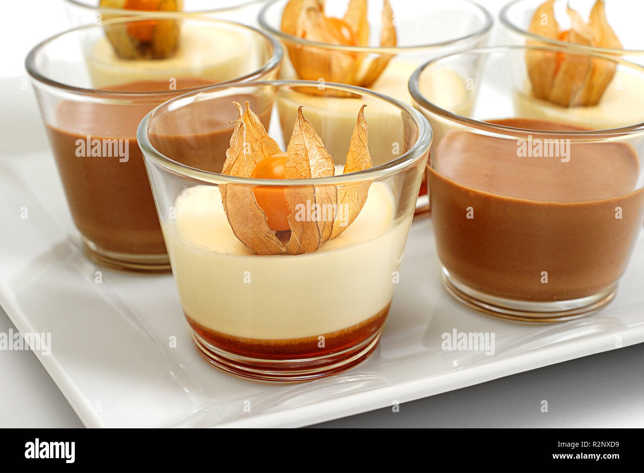 finger food dessert mousse Stock Photo - Alamy