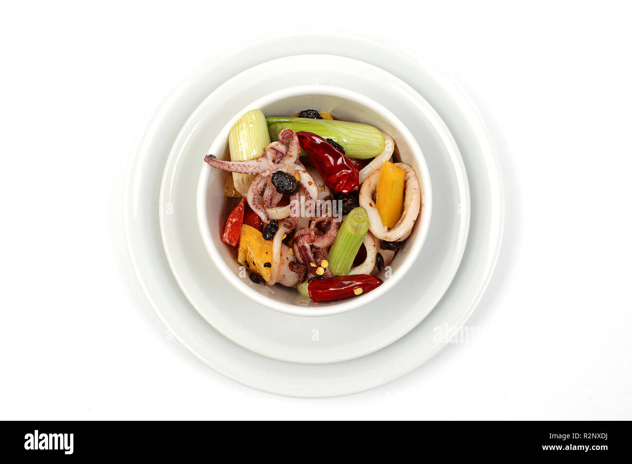 finger food asia octopus Stock Photo - Alamy