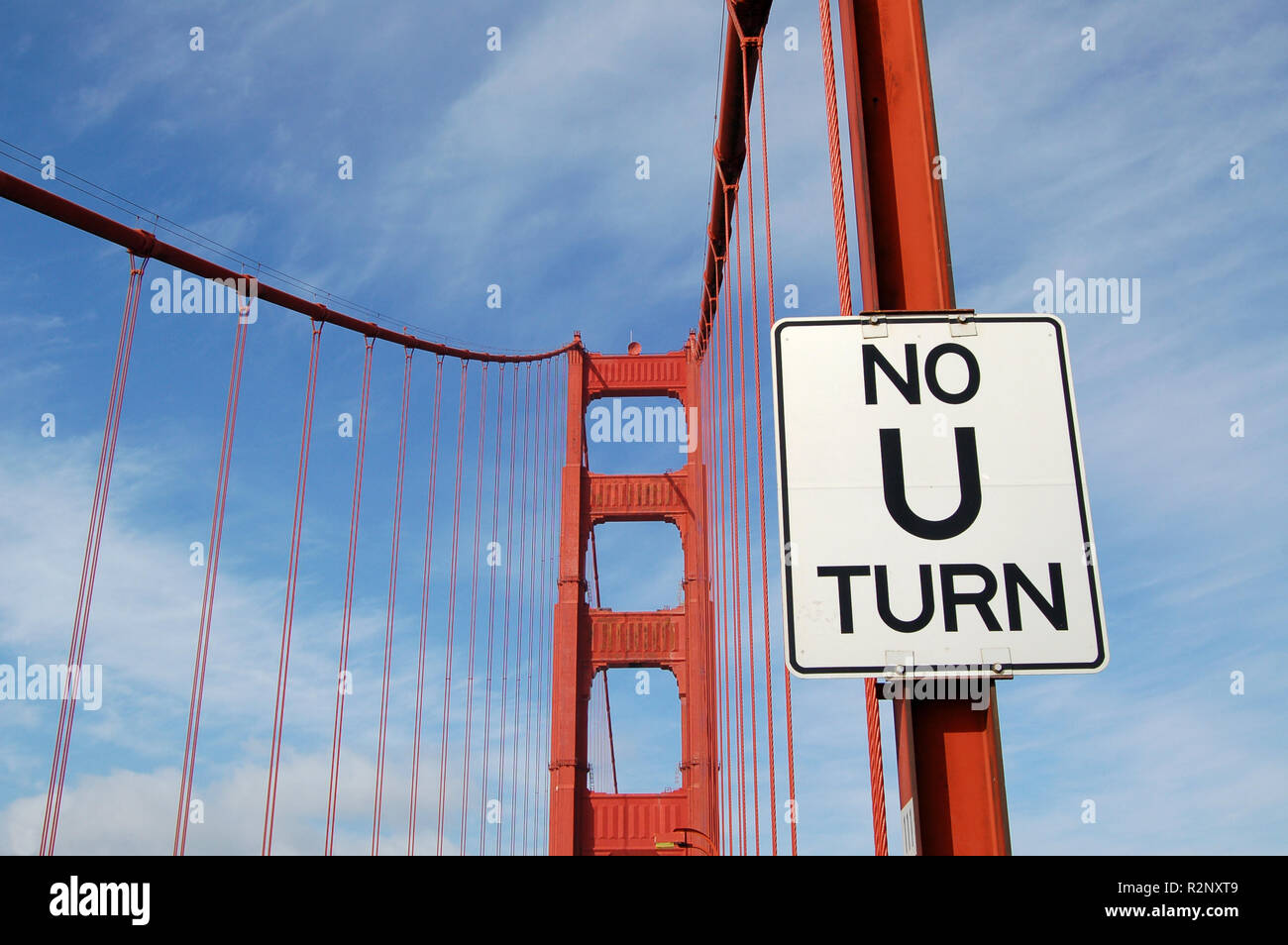 no u turn Stock Photo - Alamy